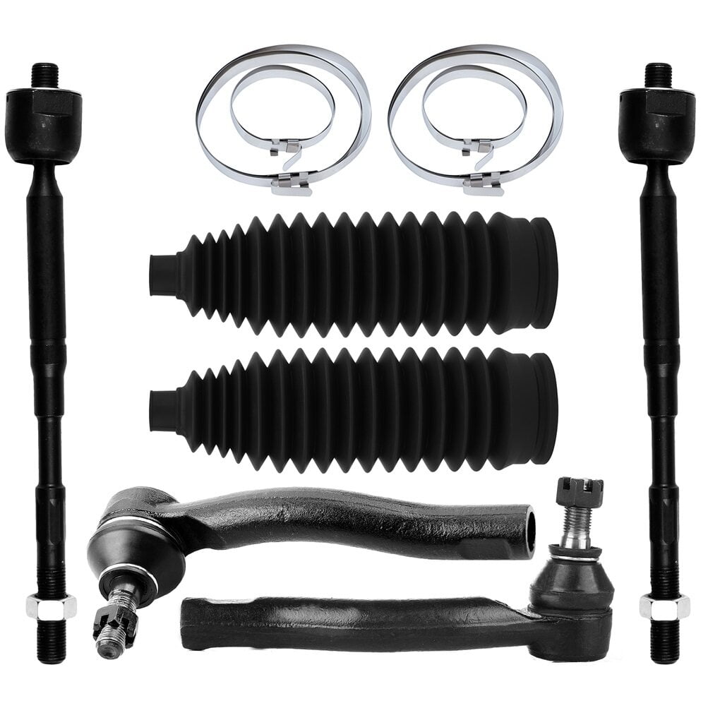 SCITOO 6pcs Front Suspension Kit Inner Outer Tie Rod Ends w/Steering ...