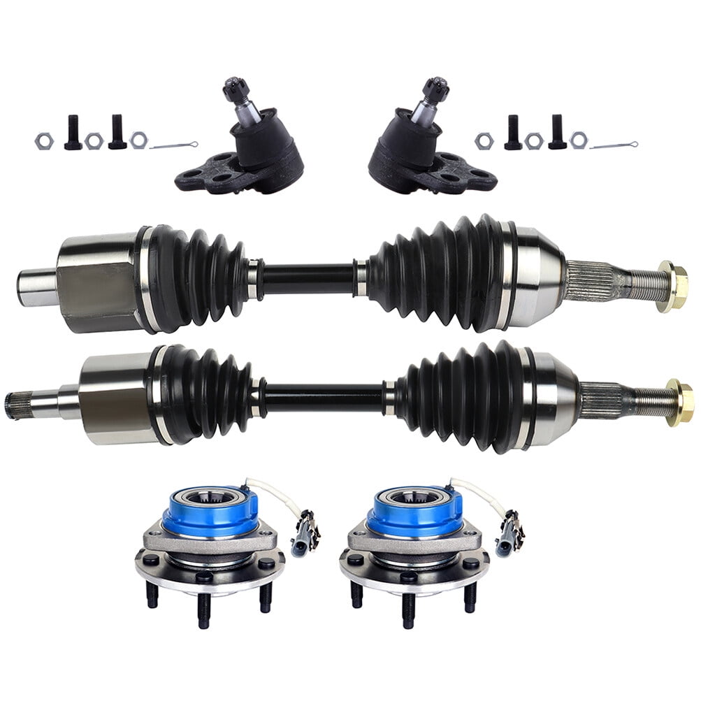 SCITOO 6pcs Front Suspension Kit Lower Ball Joint CV Axle Wheel Hub ...
