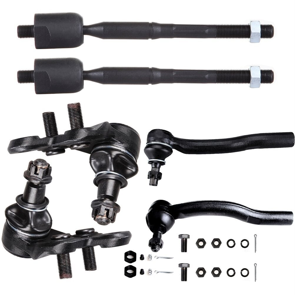 SCITOO 6pcs Front Suspension Kit Lower Ball Joint Inner Outer Tie Rod ...