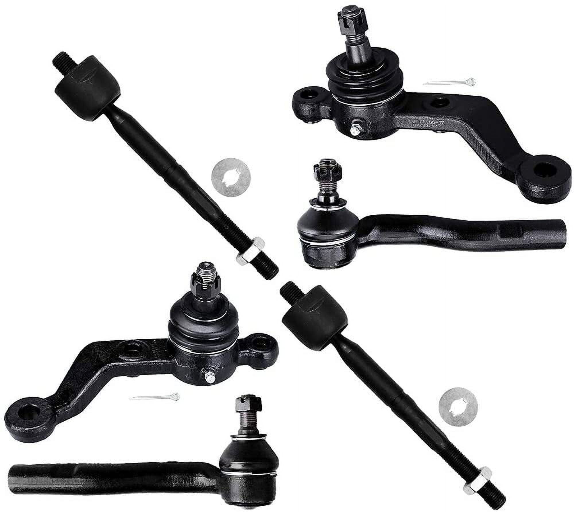 SCITOO 6pcs Suspension Kit 2 Front Lower Ball Joint 2 Outer 2 Inner Tie ...