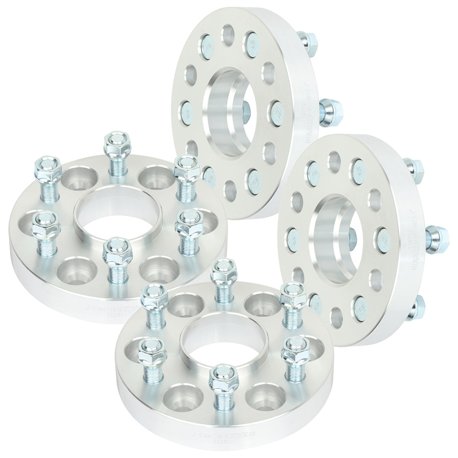 SCITOO 6x120 Wheel Spacers 1 inch Thick Hub Bore 66.9mm with 14x1.5 ...