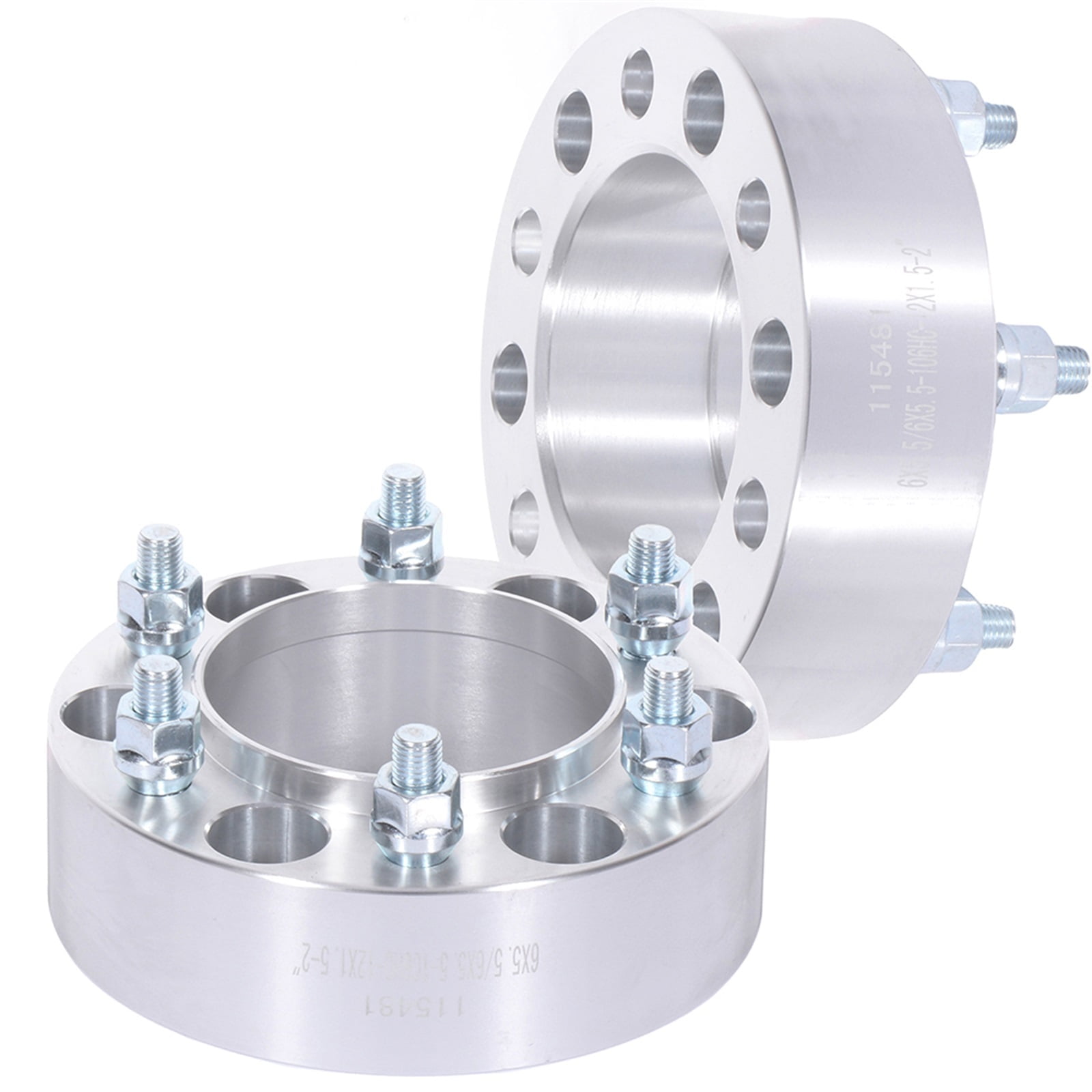 SCITOO 6x5.5 Wheel Spacers 2 inch Thick Hub Bore 106mm with 12x1.5 ...