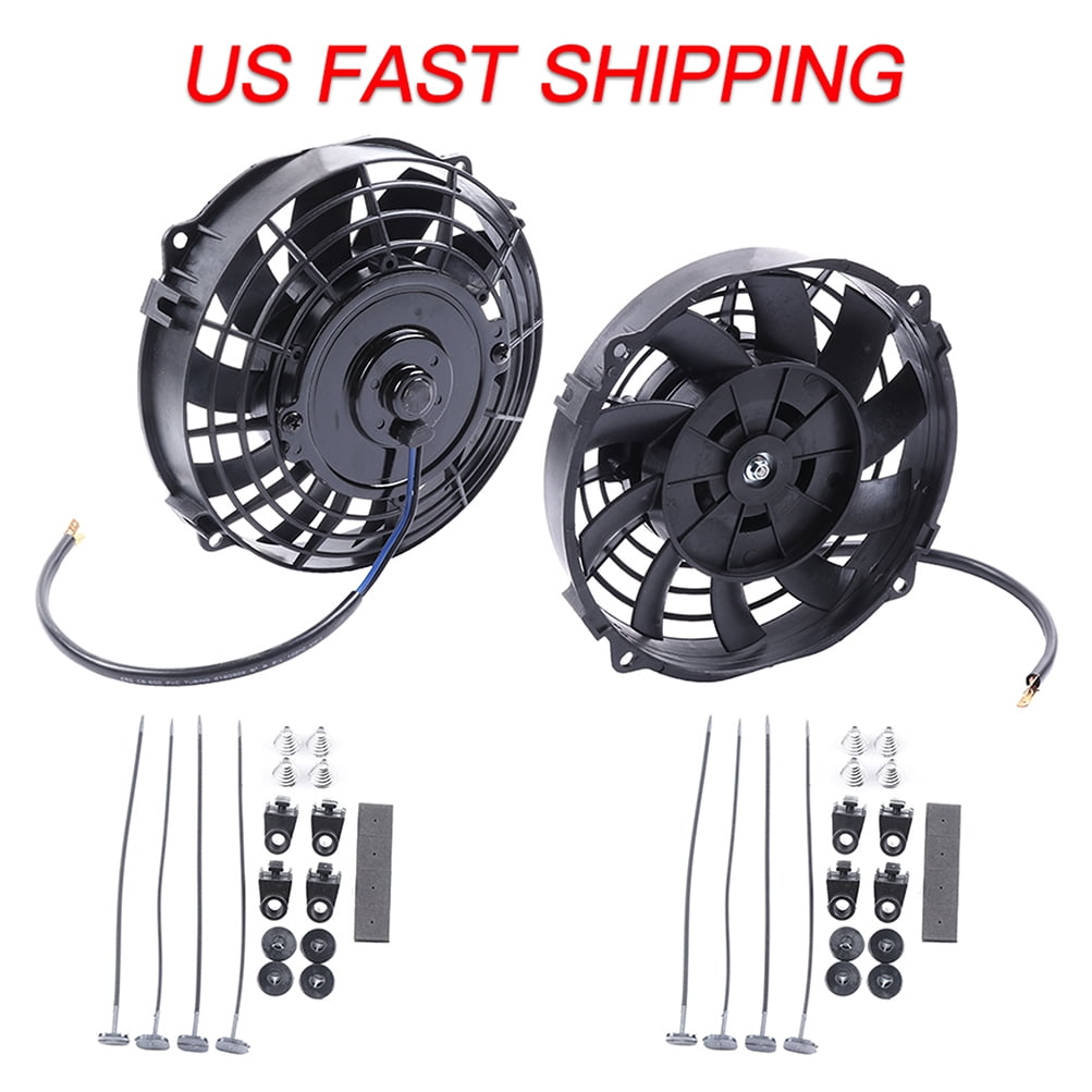 SCITOO 7inch Slim Fan Push Pull Electric Radiator Cooling Cooling 12V ...