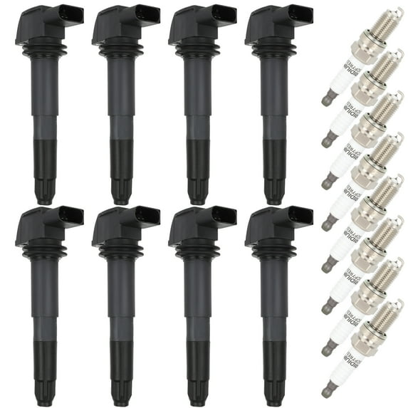 SCITOO 8 ignition coils UF513 with 8 Iridium Spark Plugs for Porsche 2003 2004 for Cayenne V8 4 ...
