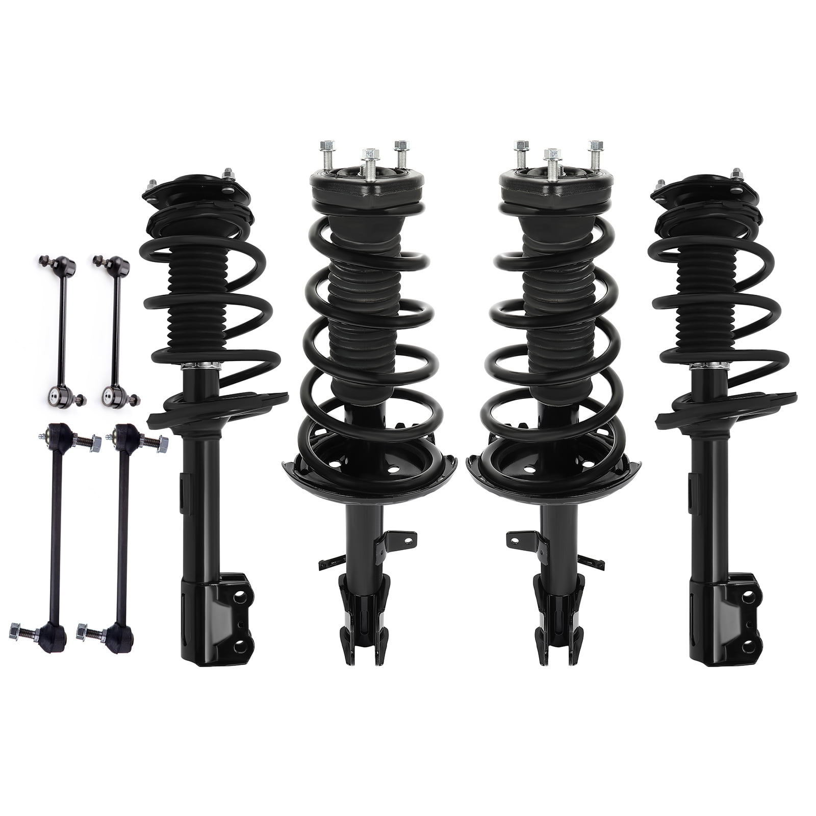 SCITOO 8PCS Front Complete Struts Coil Spring Assembly Rear Complete ...