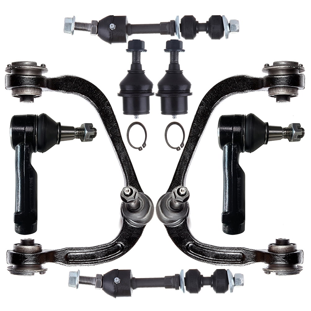 SCITOO 8Pcs Front Upper Control Arms Lower Ball Joints Front Sway Bar ...
