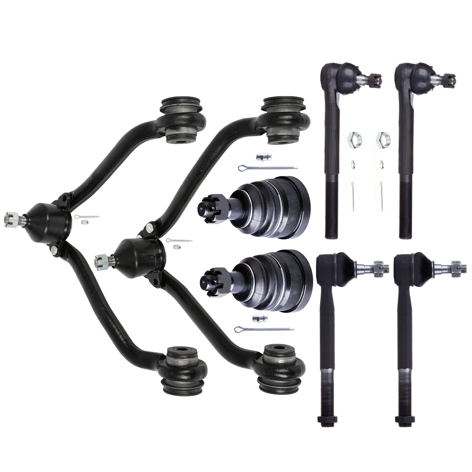 SCITOO 8pc Front Suspension Kit Ball Joint Front Upper Control Arm and Ball Joint Tie Rod End ...
