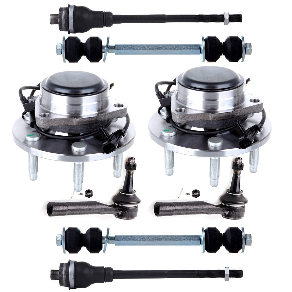 SCITOO 8pcs Front Suspension Kit Inner Outer Tie Rods Sway Bar Links ...