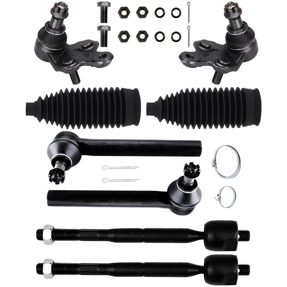 SCITOO 8pcs Front Suspension Kit Lower Ball Joints Inner Outer Tie Rod ...