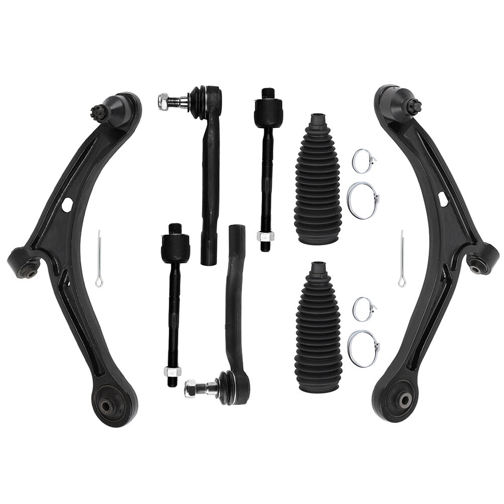 SCITOO 8pcs Front Suspension Kit Lower Control Arm And Ball Joint Outer Inner Tie Rod End w ...