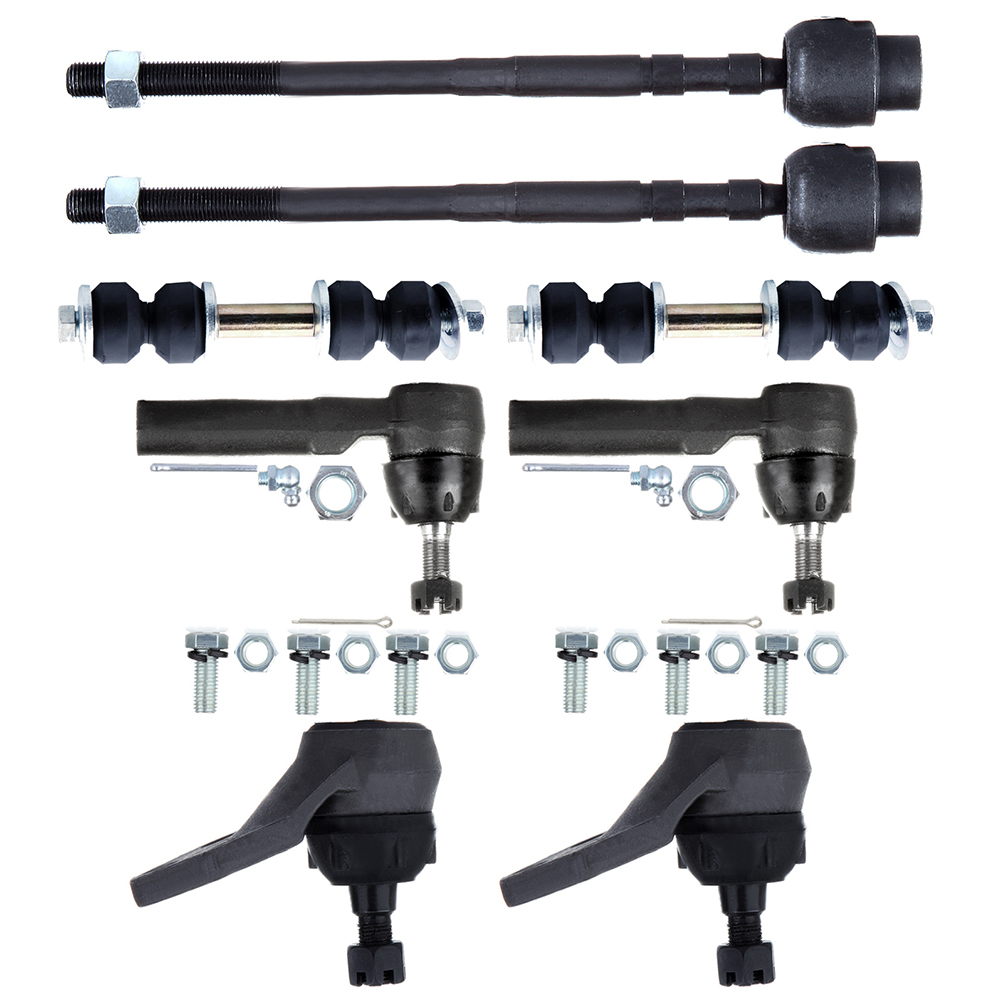 SCITOO 8pcs Suspension Kit 2 Front Outer 2 Inner Tie Rod End 2 Lower ...