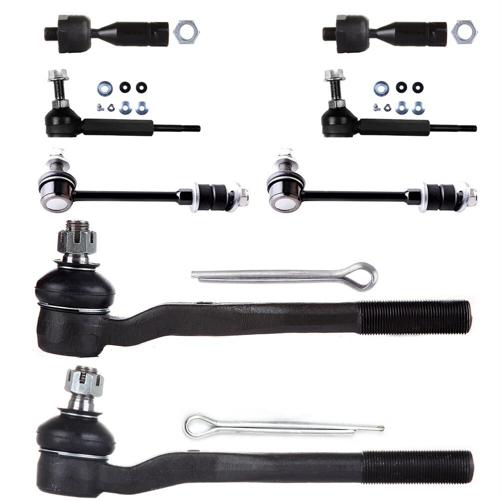 SCITOO 8pcs Suspension Kit Front Inner Outer Tie Rod Ends Sway Bar Links Fit For 1996-2002 For ...