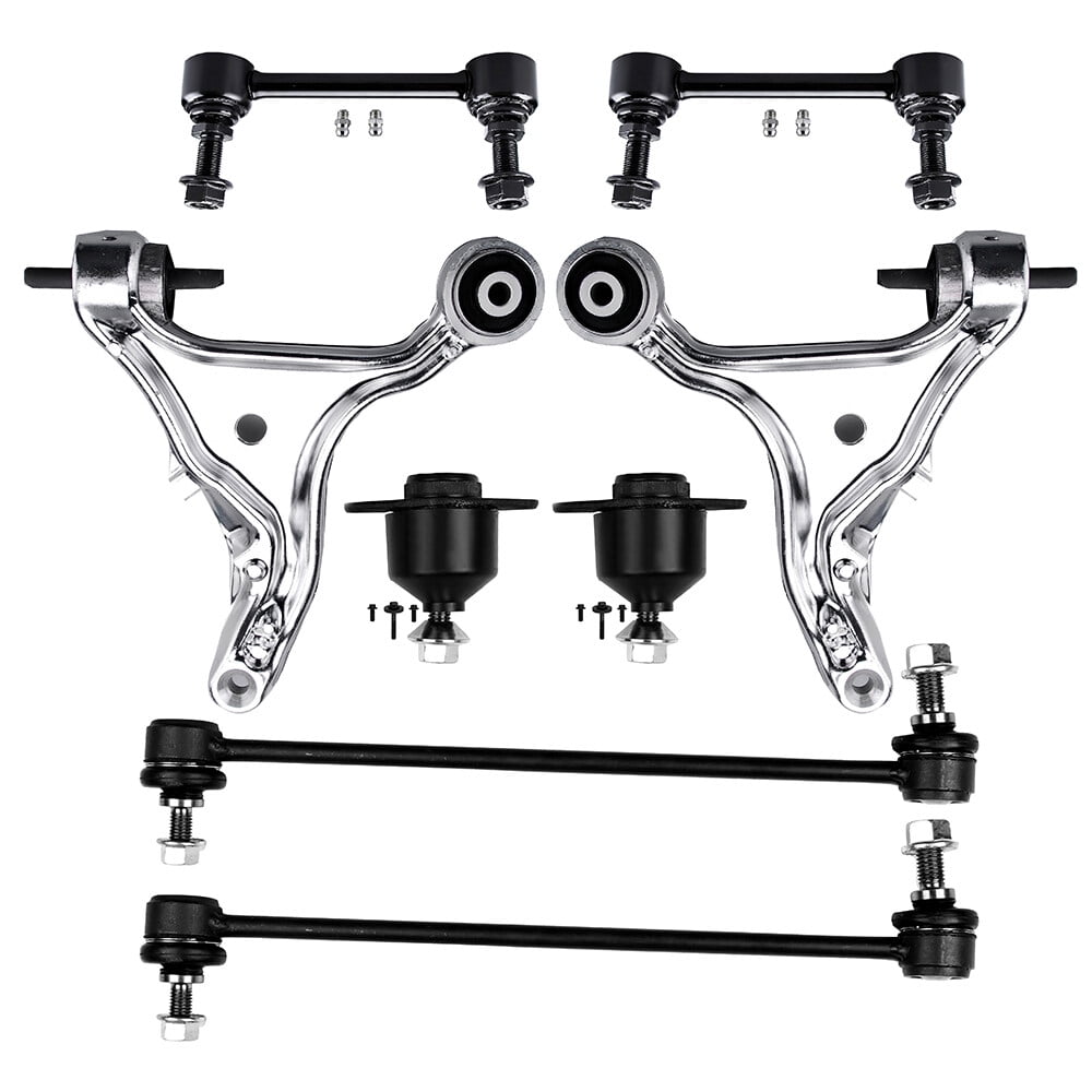 SCITOO 8pcs Suspension Kit Front Lower Control Arm Front Lower Ball Joint Front Sway Bar End ...