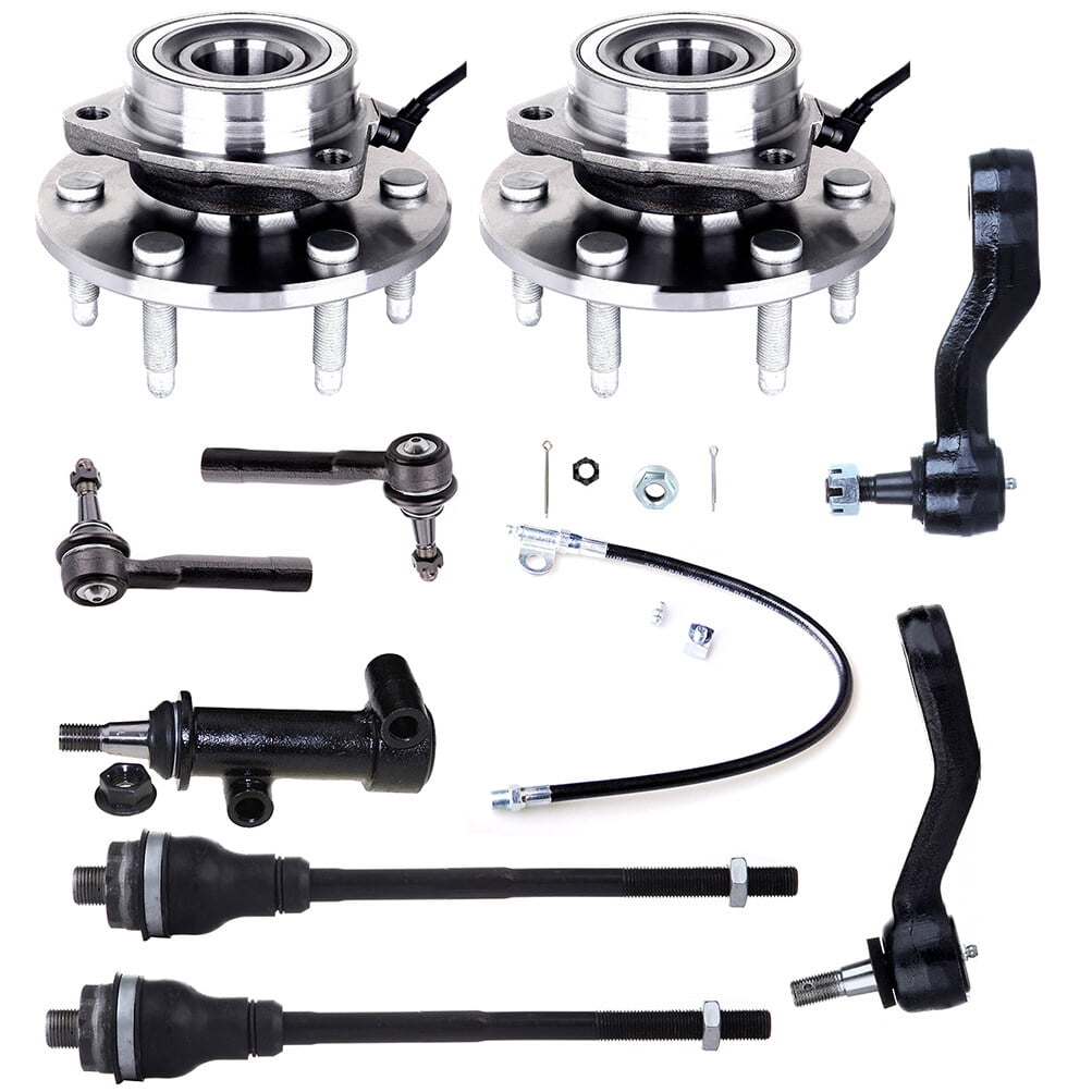 SCITOO 9pcs Wheel Hub Pitman Idler Arm Tie Rod End Fit 02-06 Avalanche ...