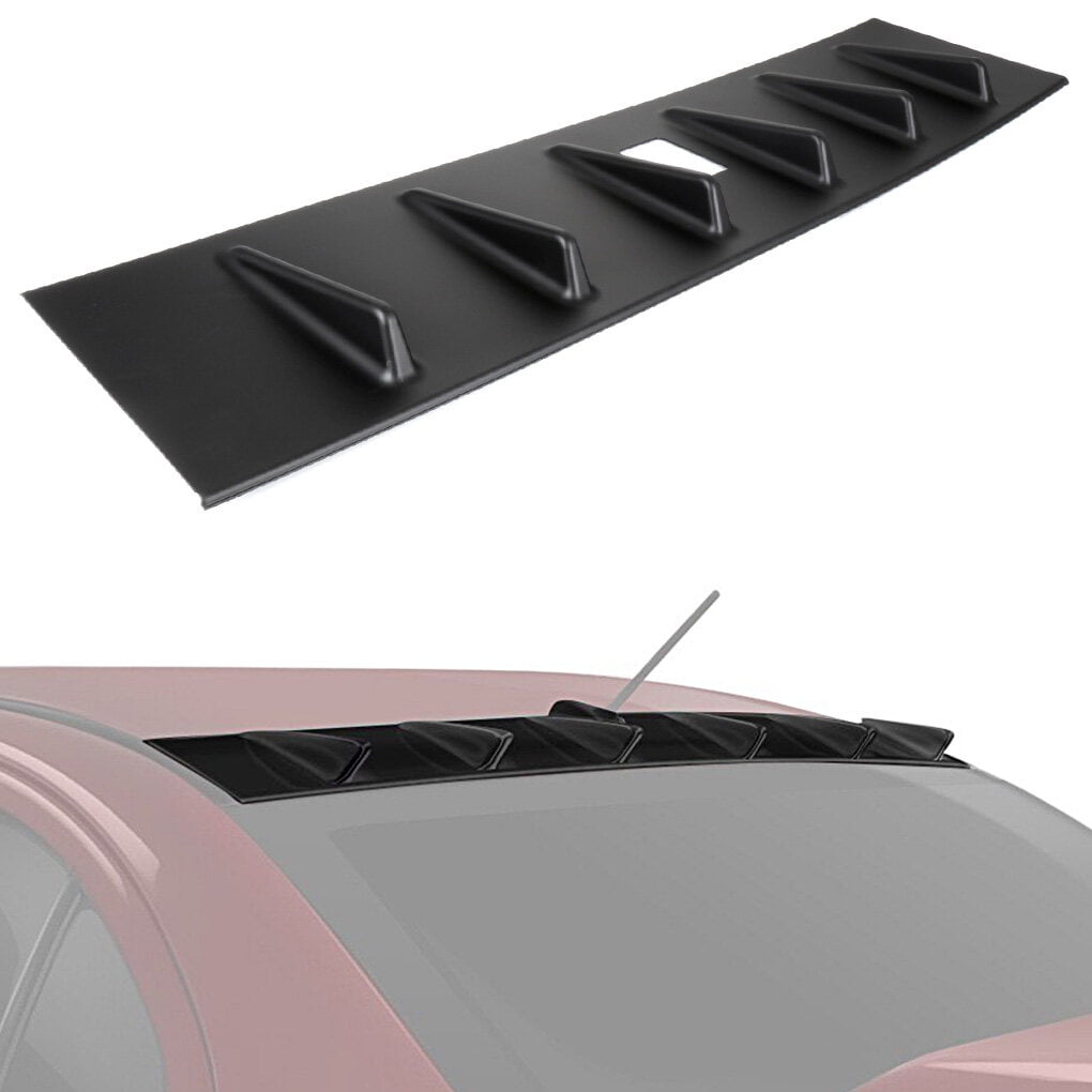 SCITOO ABS Black Rear Window Top Roof Spoiler Exterior Accessories Styling Kits Replacement for ...