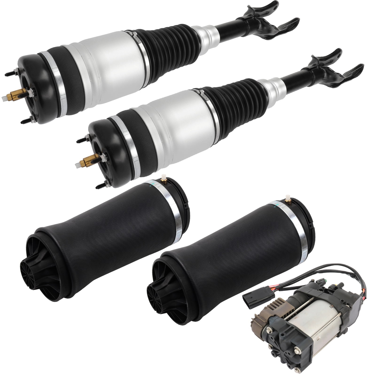 SCITOO Air Struts Suspension Kits Shocks Spring Air Compressor Pump fit ...