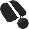 SCITOO Auto Black Leather Armrest Center Console Lid Skin Cover ...