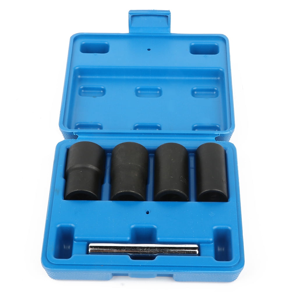 SCITOO Automotive 5pc Twist Socket Set Lug Nut Remover Extractor Tool 1 ...
