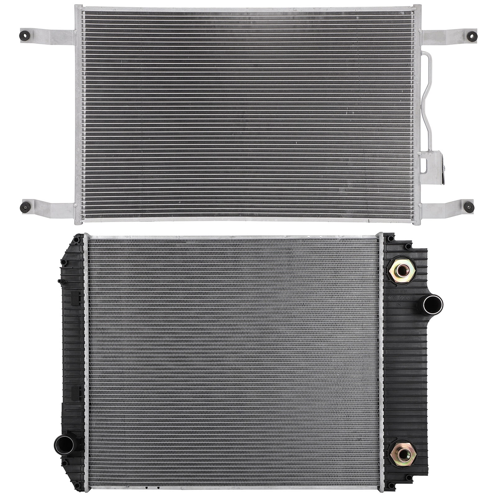 SCITOO BHT73002 Condenser + 16909000 radiator Fit 1999 for Freightliner for FL60 7.2L 1993 for ...