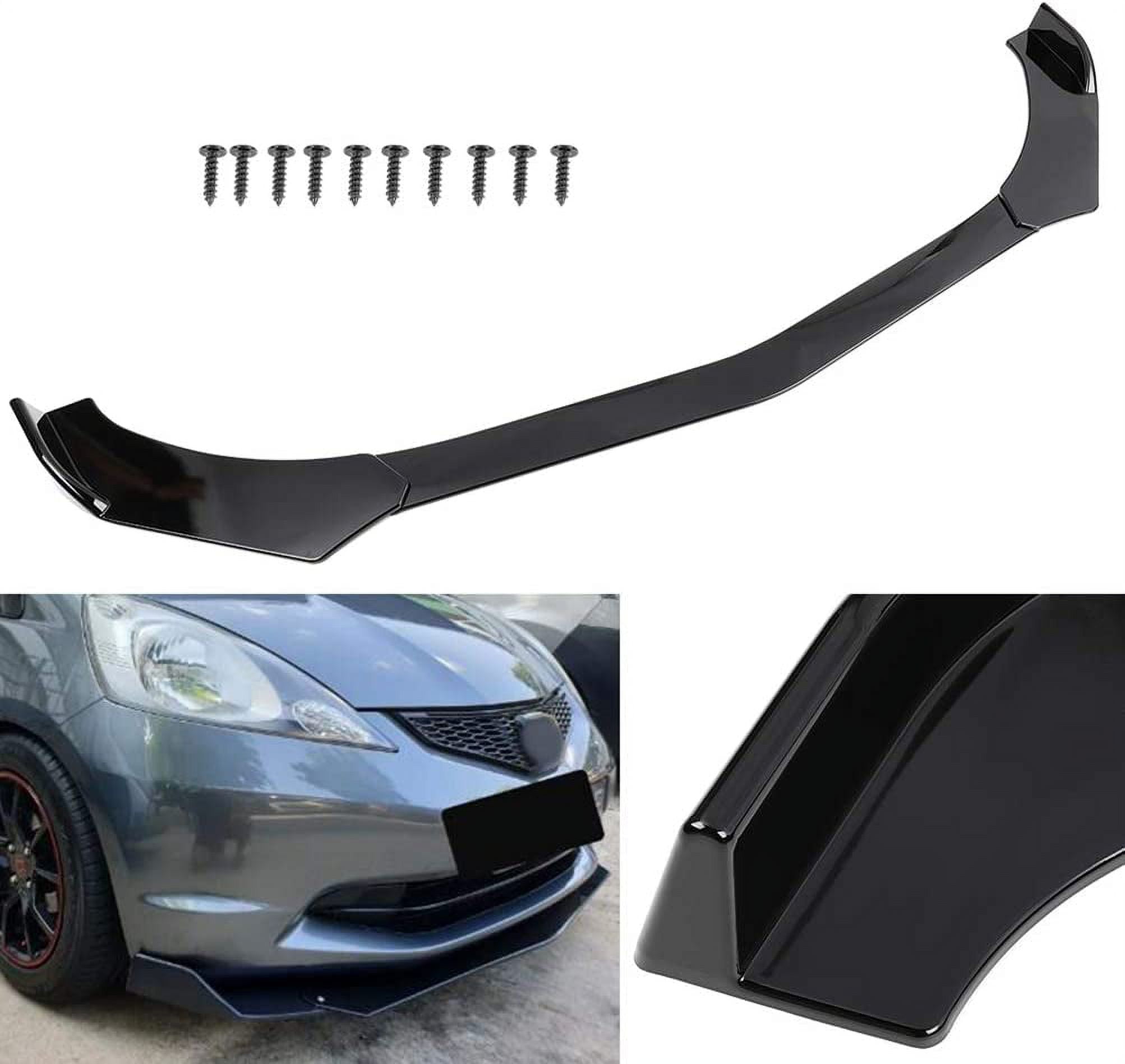 SCITOO Black ABS Front Bumper Body Kit Spoiler Chin Spoiler Front ...