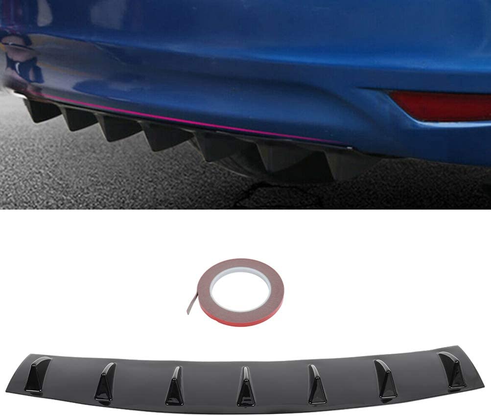 SCITOO Black PP Front Bumper Body Kit Spoiler Chin Spoiler Front Bumper ...