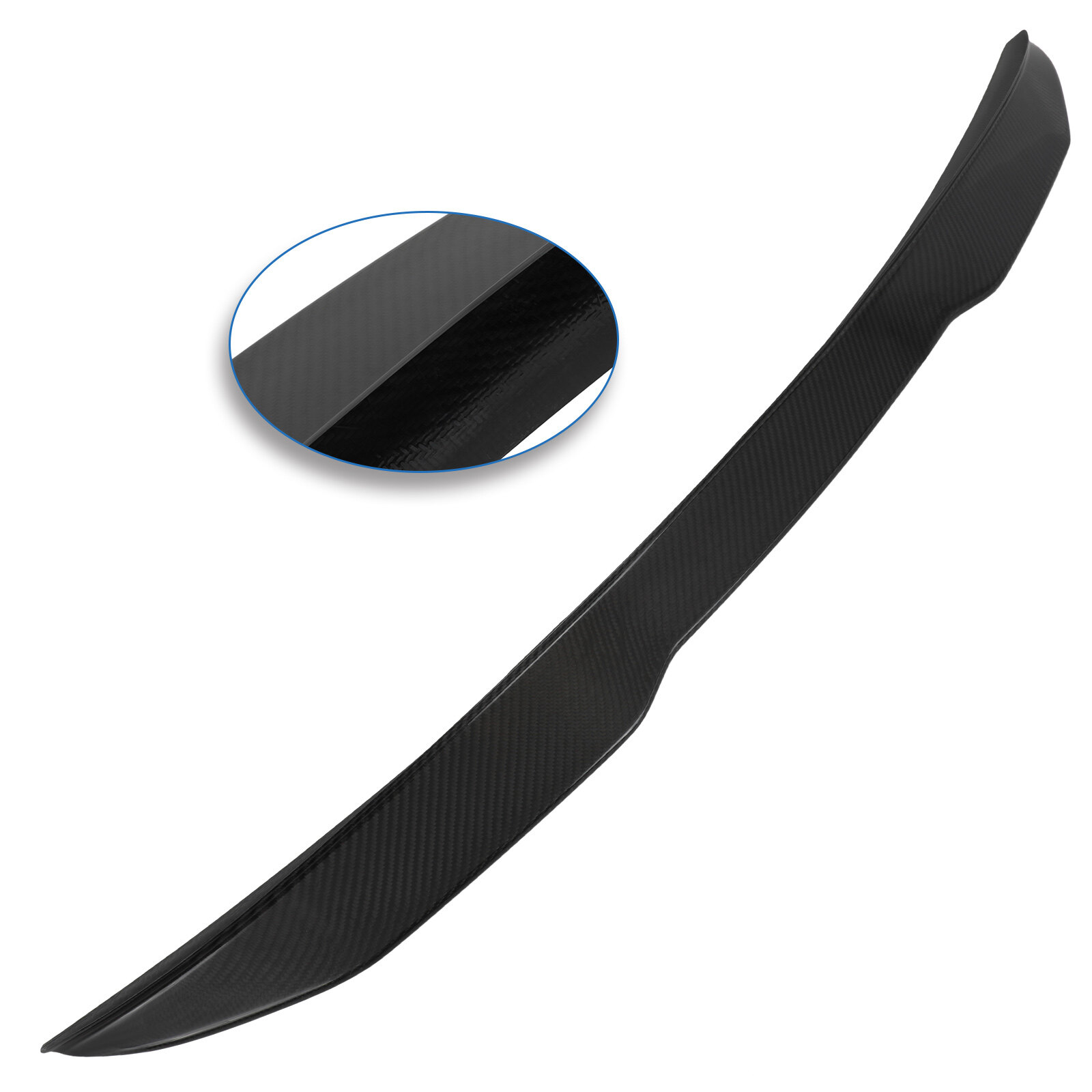 SCITOO Carbon Fiber Rear Window Spoiler Wing Fit for 2004-2010 for BMW 5-Series/M5 E60 Sedan ...