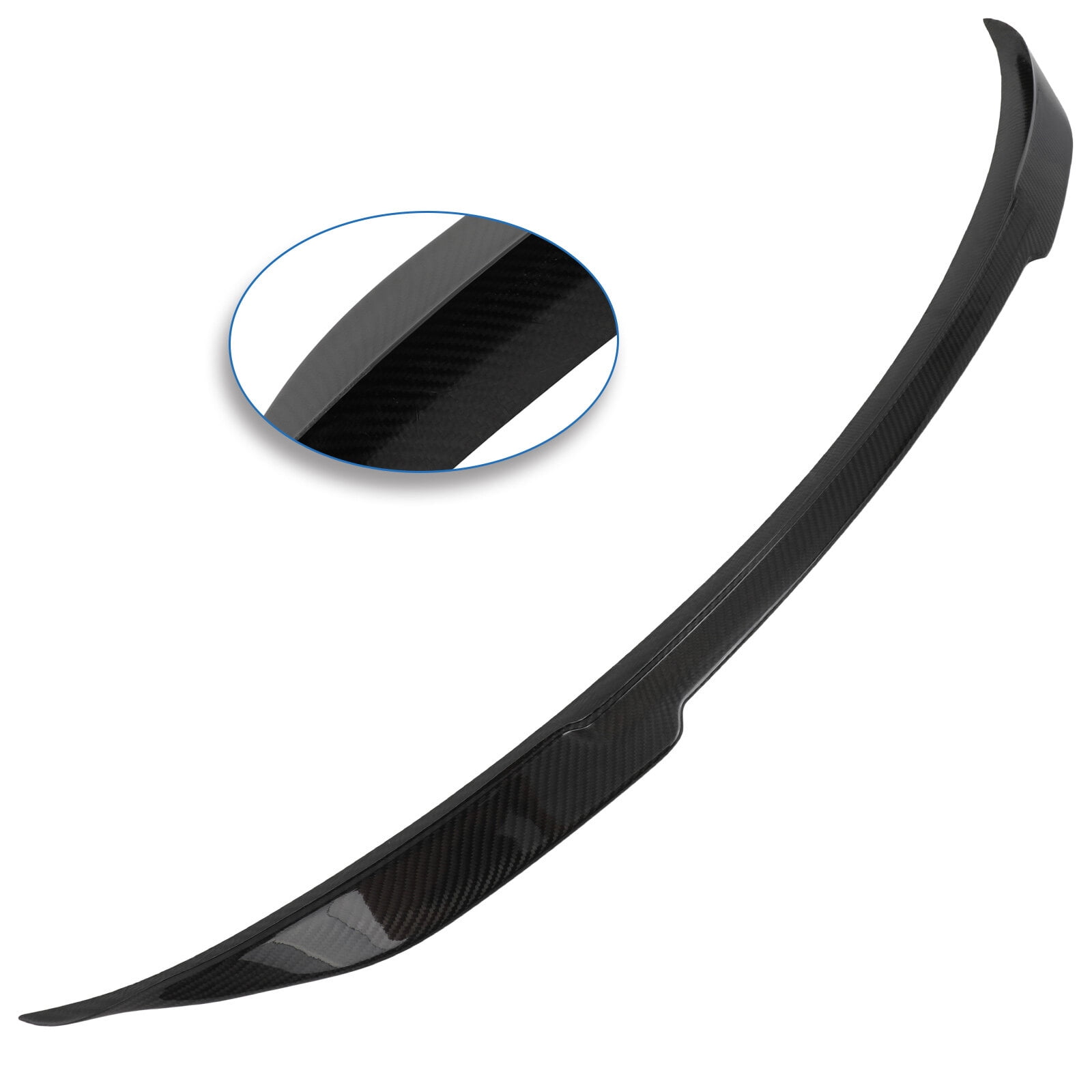 SCITOO Carbon Fiber Rear Window Spoiler Wing Fit for 2014-2015 for Kia Optima K5 Glossy Black ...