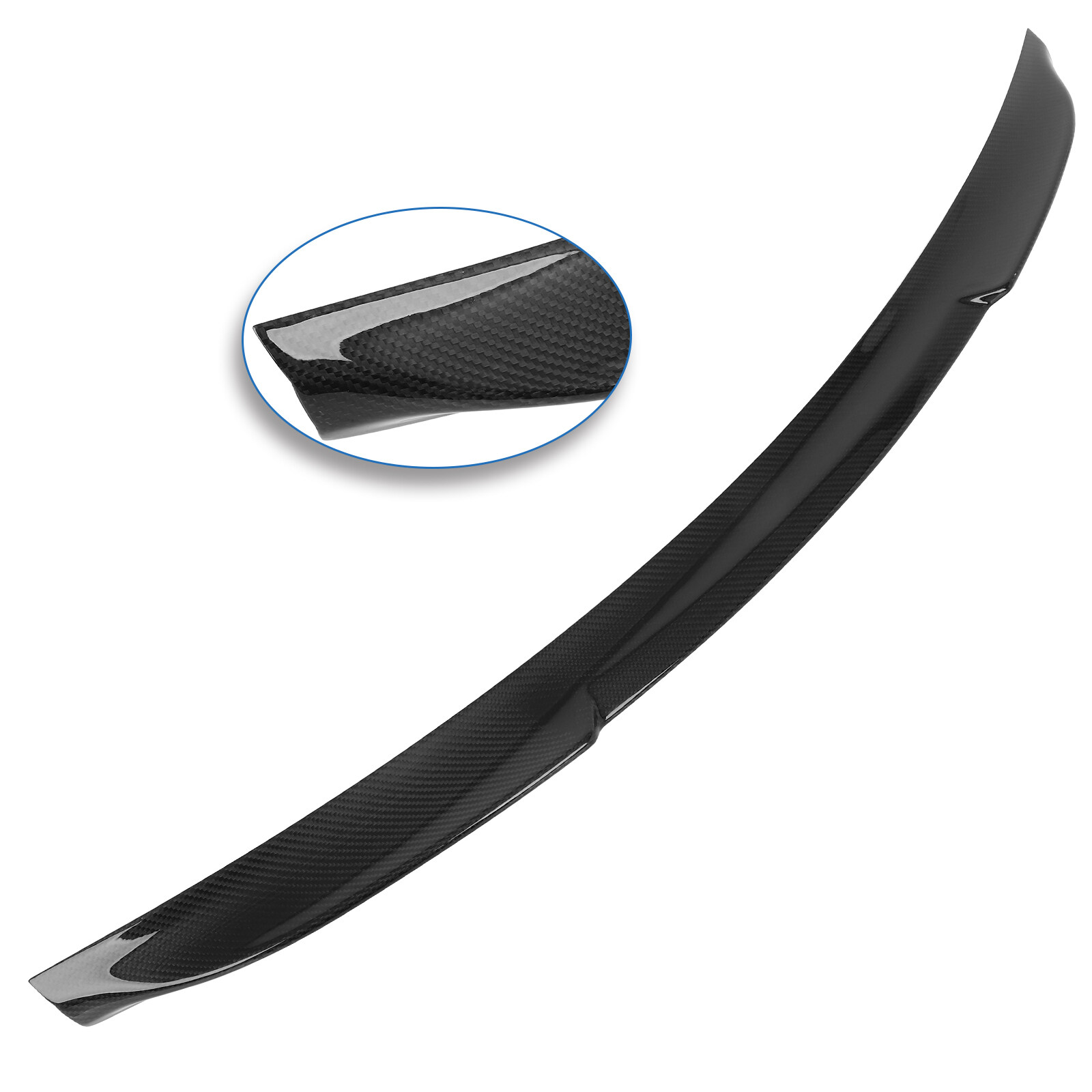 SCITOO Carbon Fiber Rear Window Spoiler Wing Fit for 2016-2020 for Kia Optima Glossy Black Rear ...