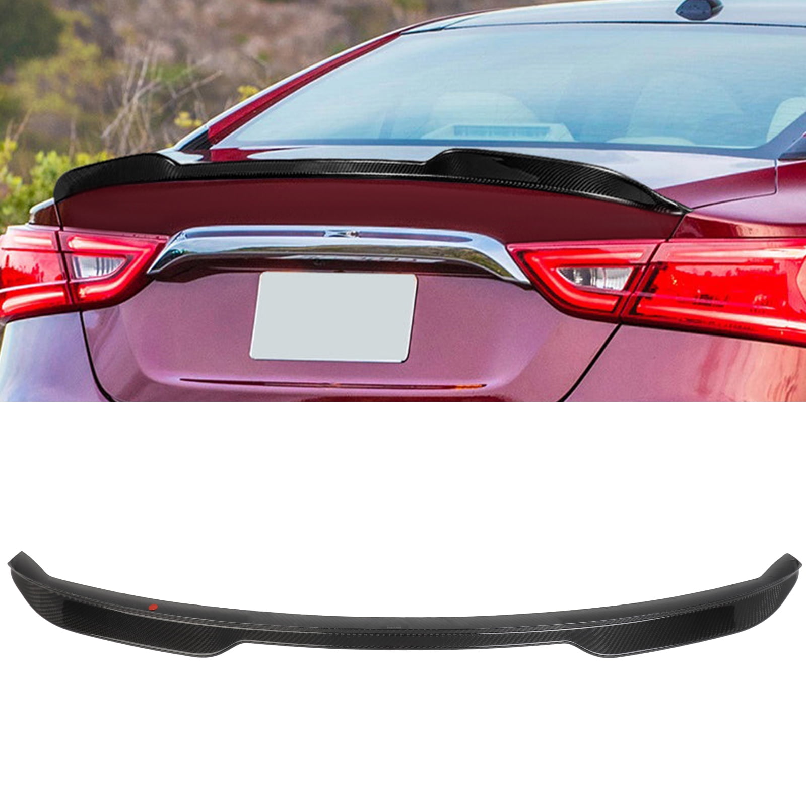 SCITOO Carbon Fiber Rear Window Spoiler Wing Fit for 2016-2022 for ...