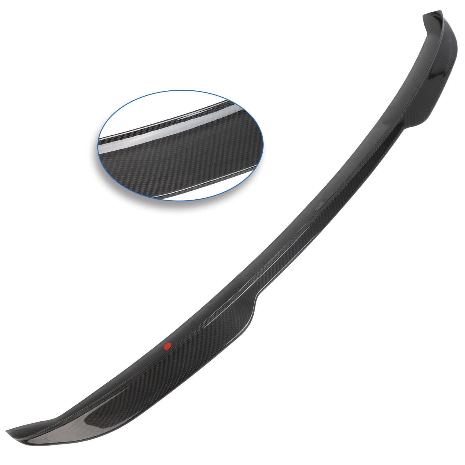 SCITOO Carbon Fiber Rear Window Spoiler Wing Fit for 2016-2022 for Nissan Maxima Glossy Carbon ...