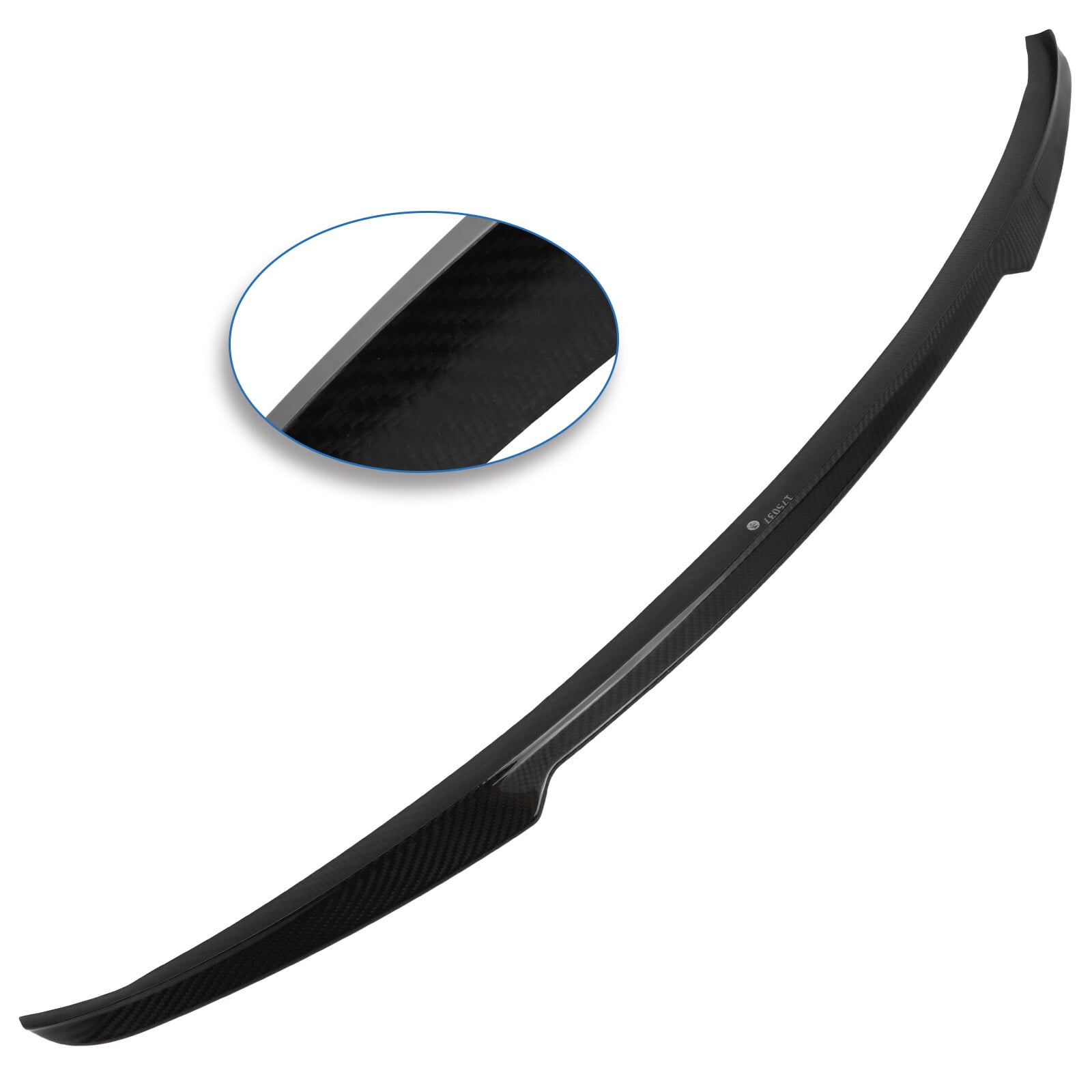 SCITOO Carbon Fiber Rear Window Spoiler Wing Fit for 2018-2021 for Honda Accord Sedan Glossy ...