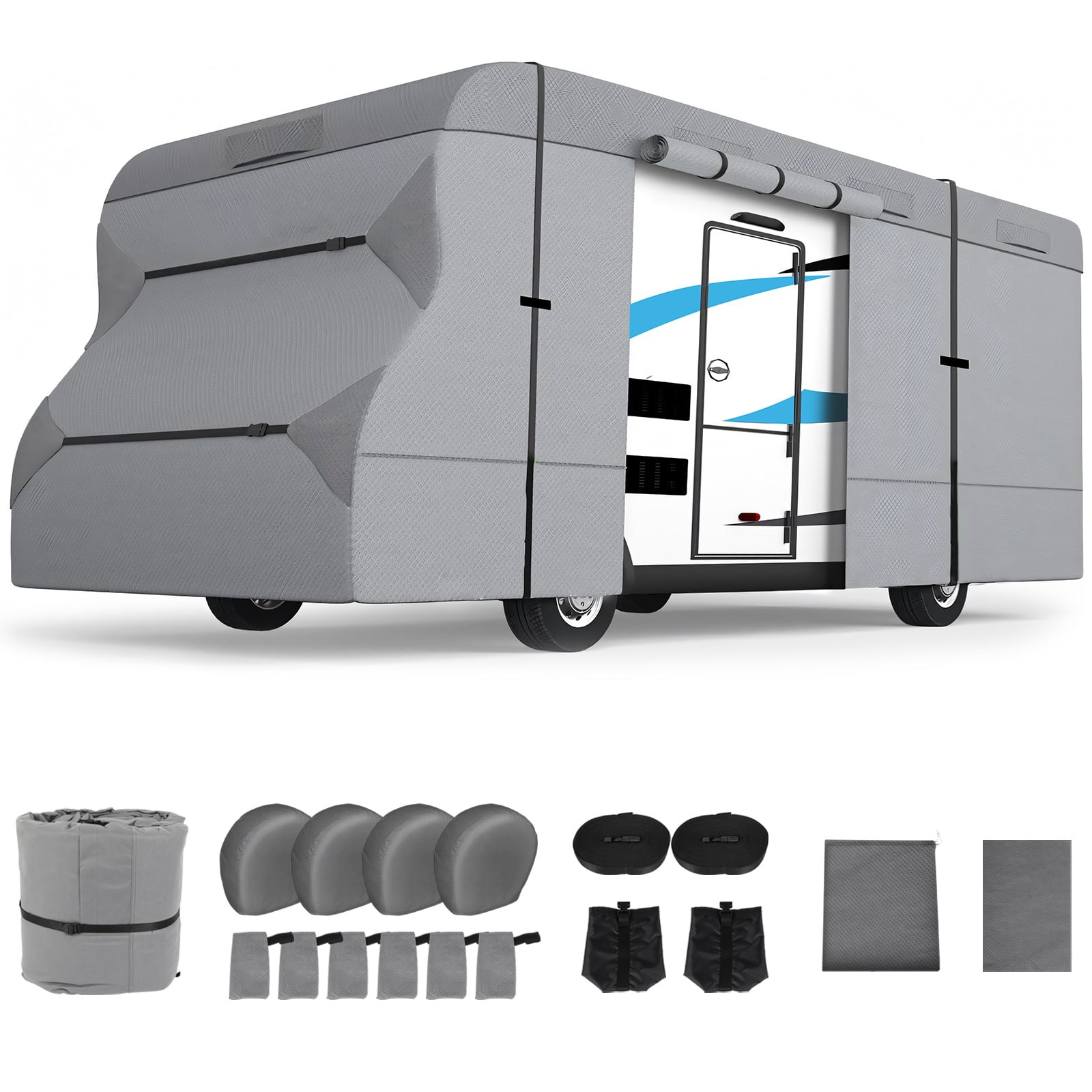 SCITOO Class C RV Cover for 29'-32' ,7 Layers Heavy Duty RV Trailer ...