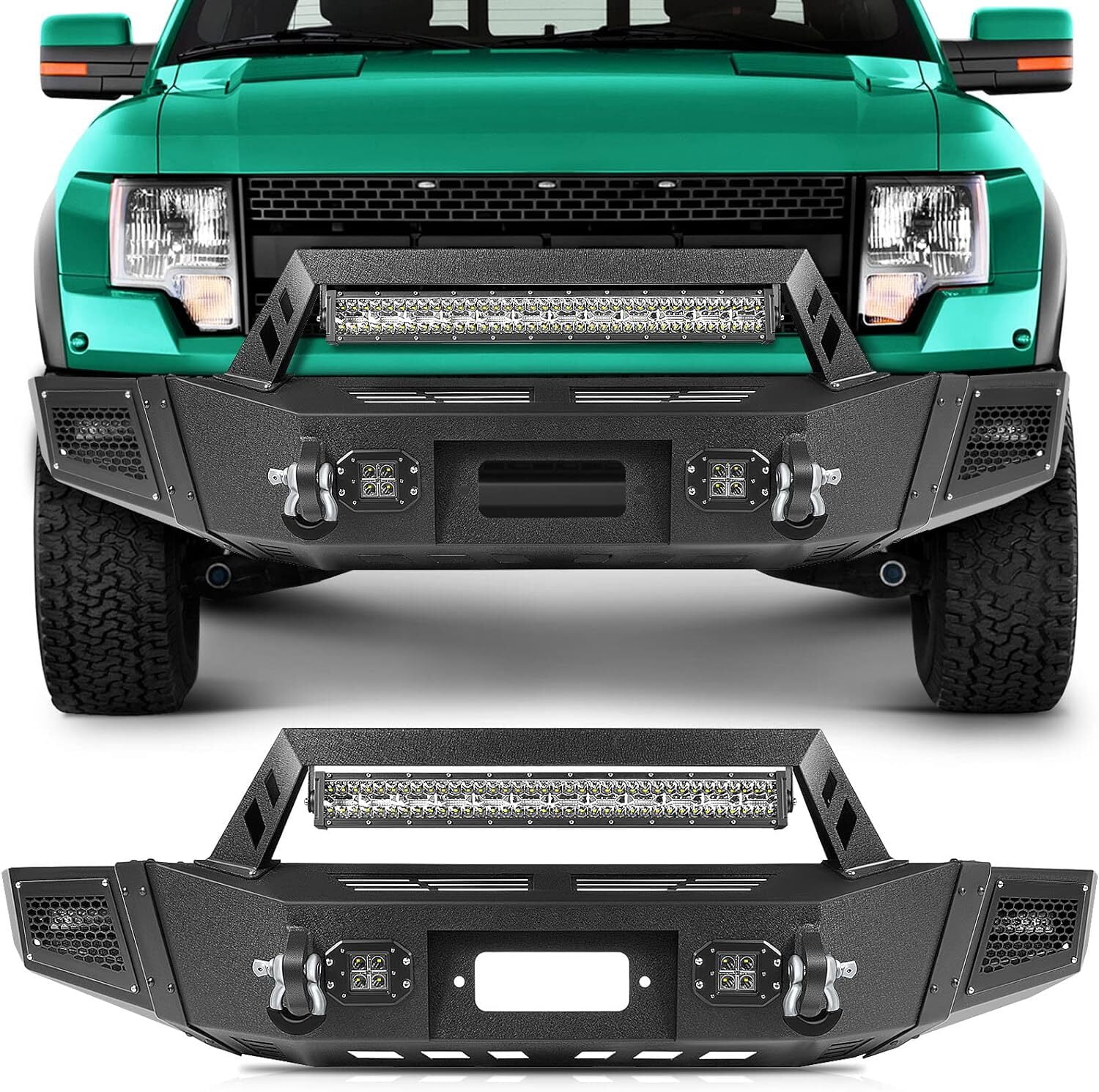 SCITOO Front Bumper Replacement for 2009-2014 for Ford for F-150 with D ...