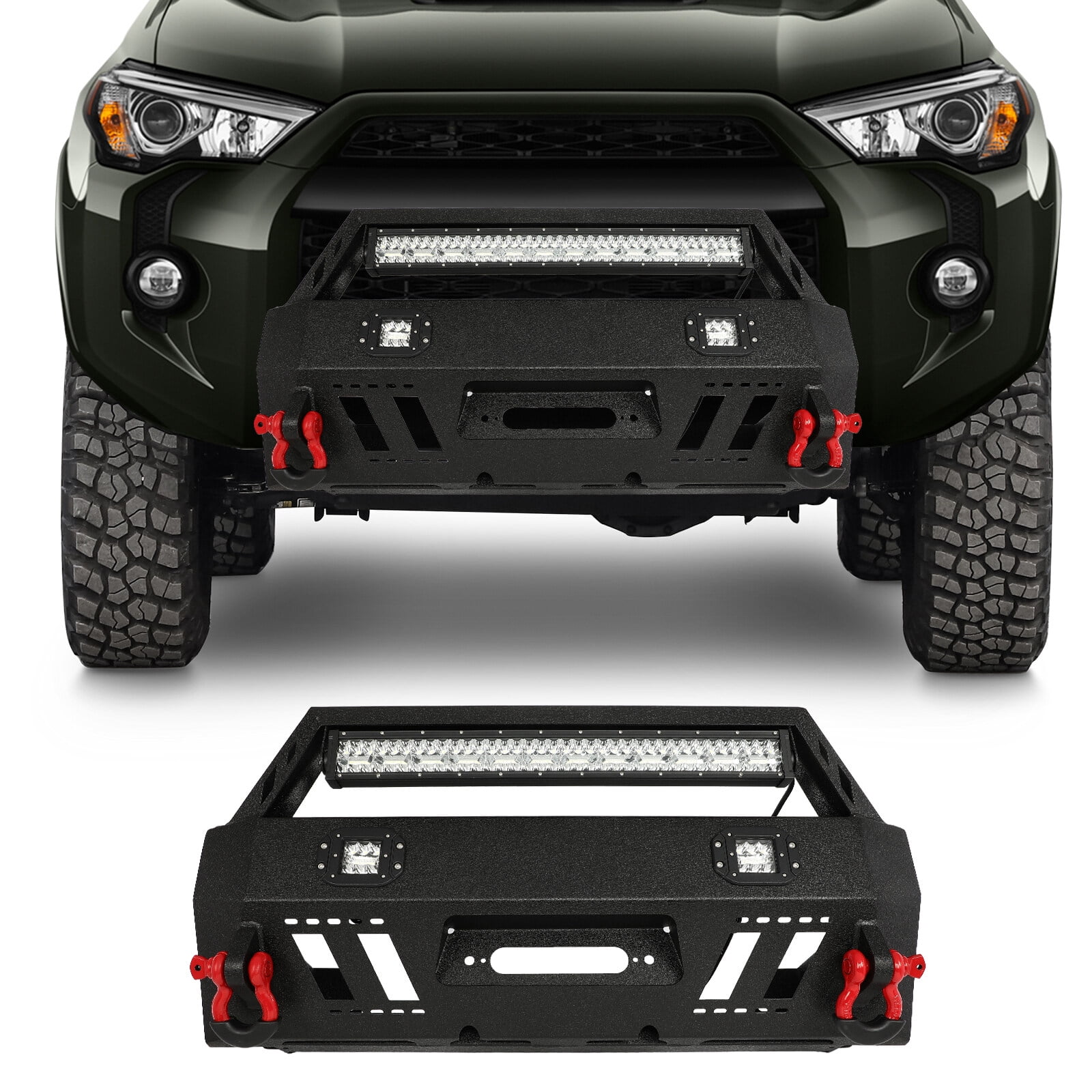 SCITOO Front Bumper Textured Black fit for 2010-2020 for 5th Gen 4 ...