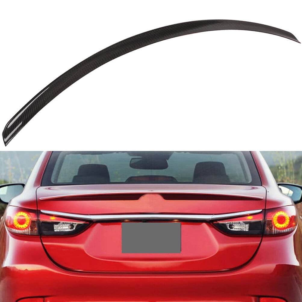 SCITOO Glossy Black Carbon Fiber Rear Trunk Spoiler Wing Replacement ...