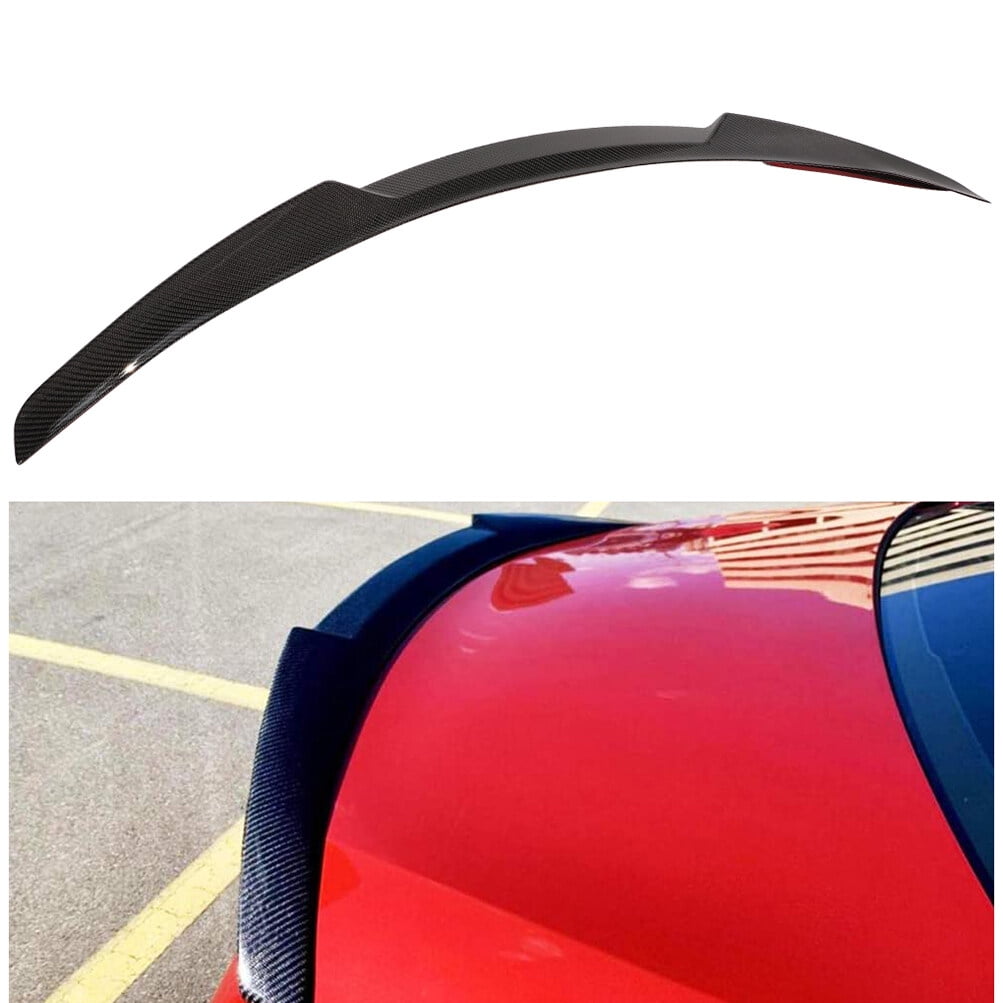 SCITOO Glossy Black Carbon Fiber Rear Trunk Spoiler Wing Replacement ...
