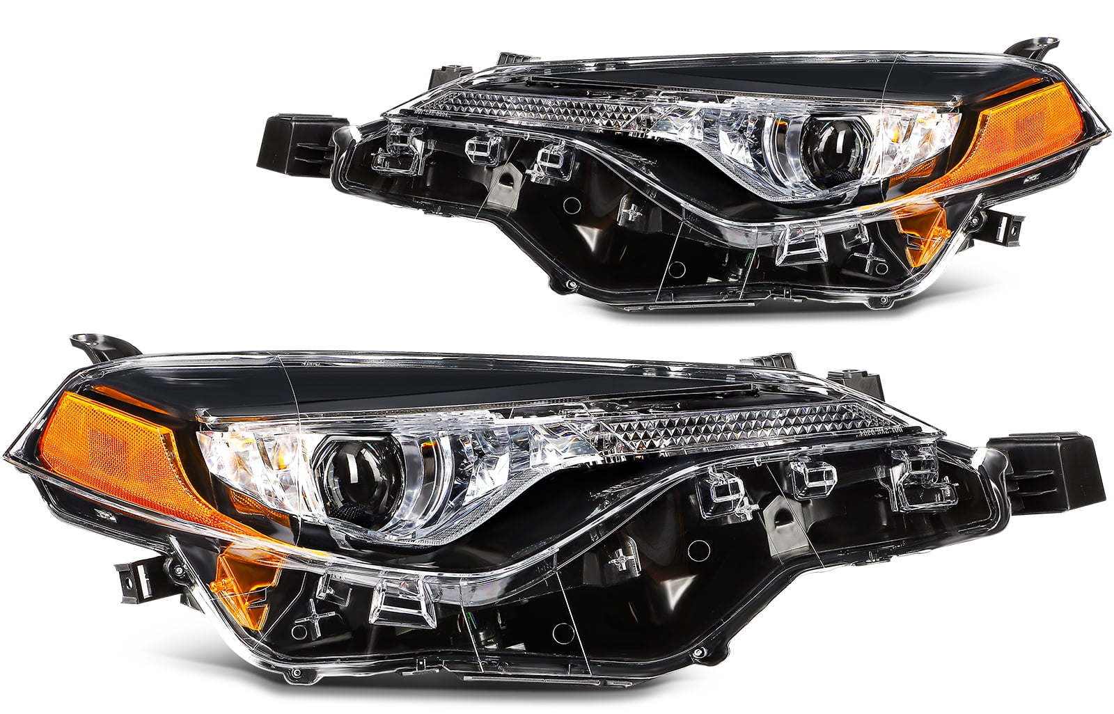 SCITOO Headlight Assembly Fit 2017-2019 for Toyota corolla L LE LED ...