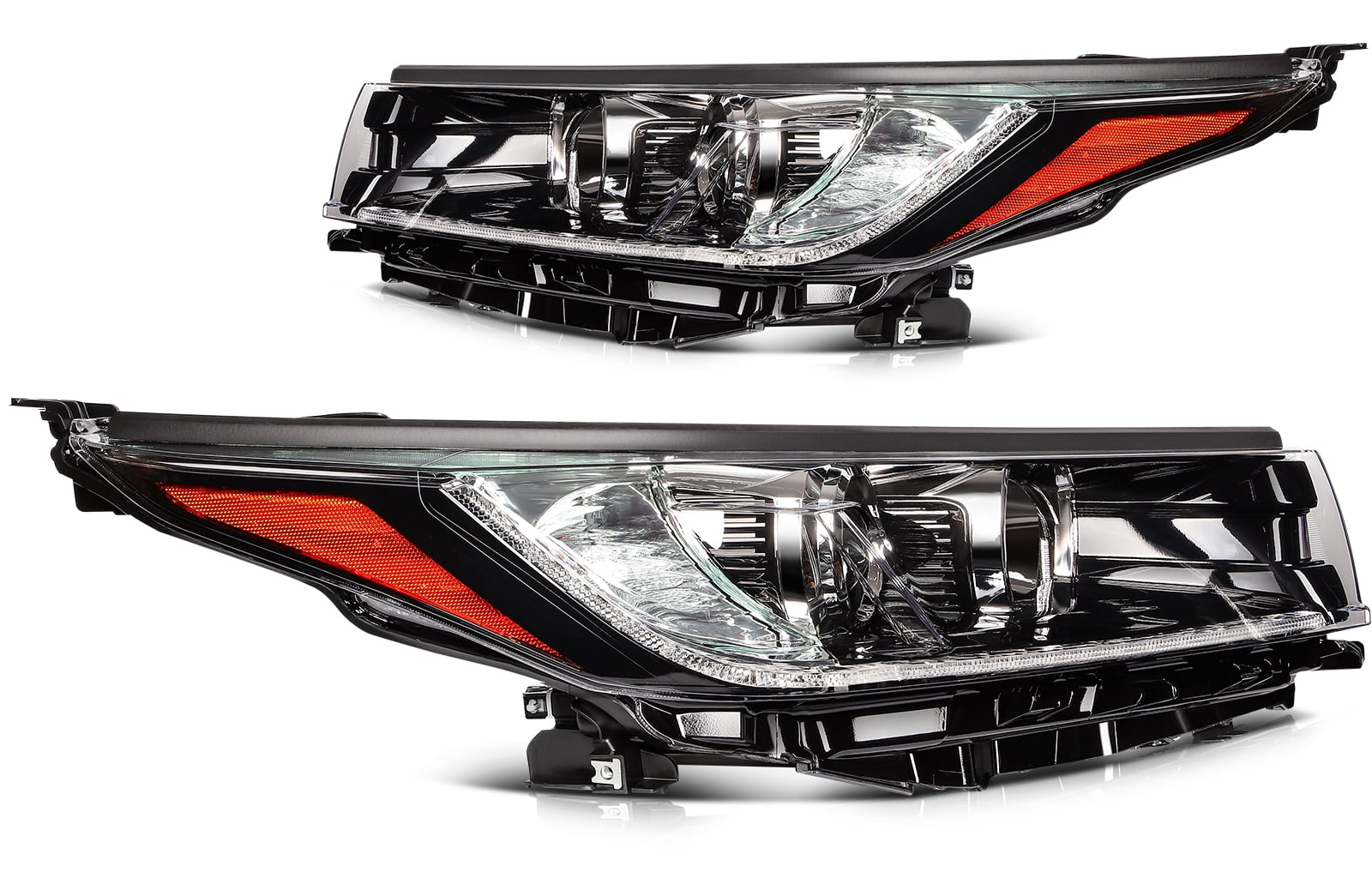 SCITOO Headlight Assembly Fit 2018-2020 for Toyota Highlander Pair ...