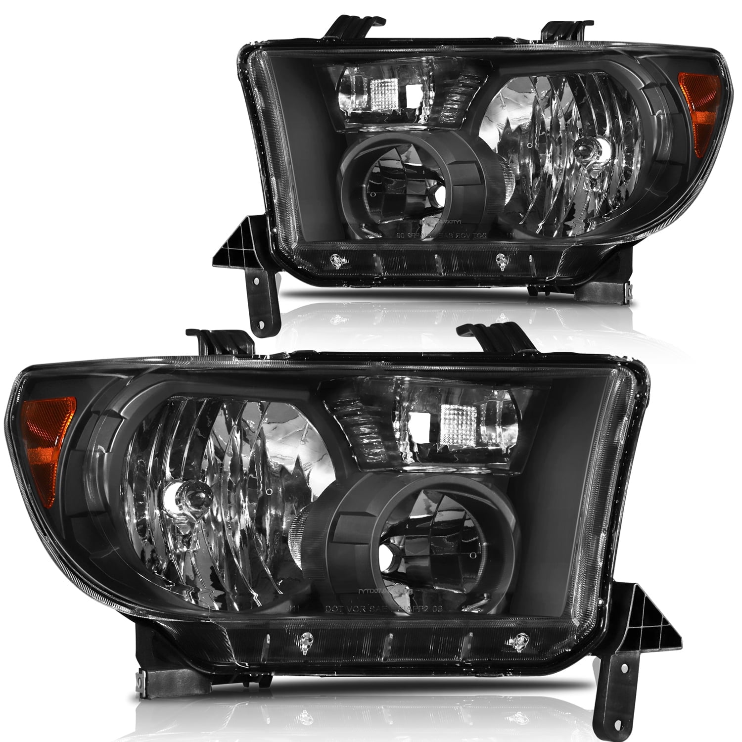 SCITOO Headlight Assembly for Toyota Sequoia 2008-2017, Tundra 2007 ...