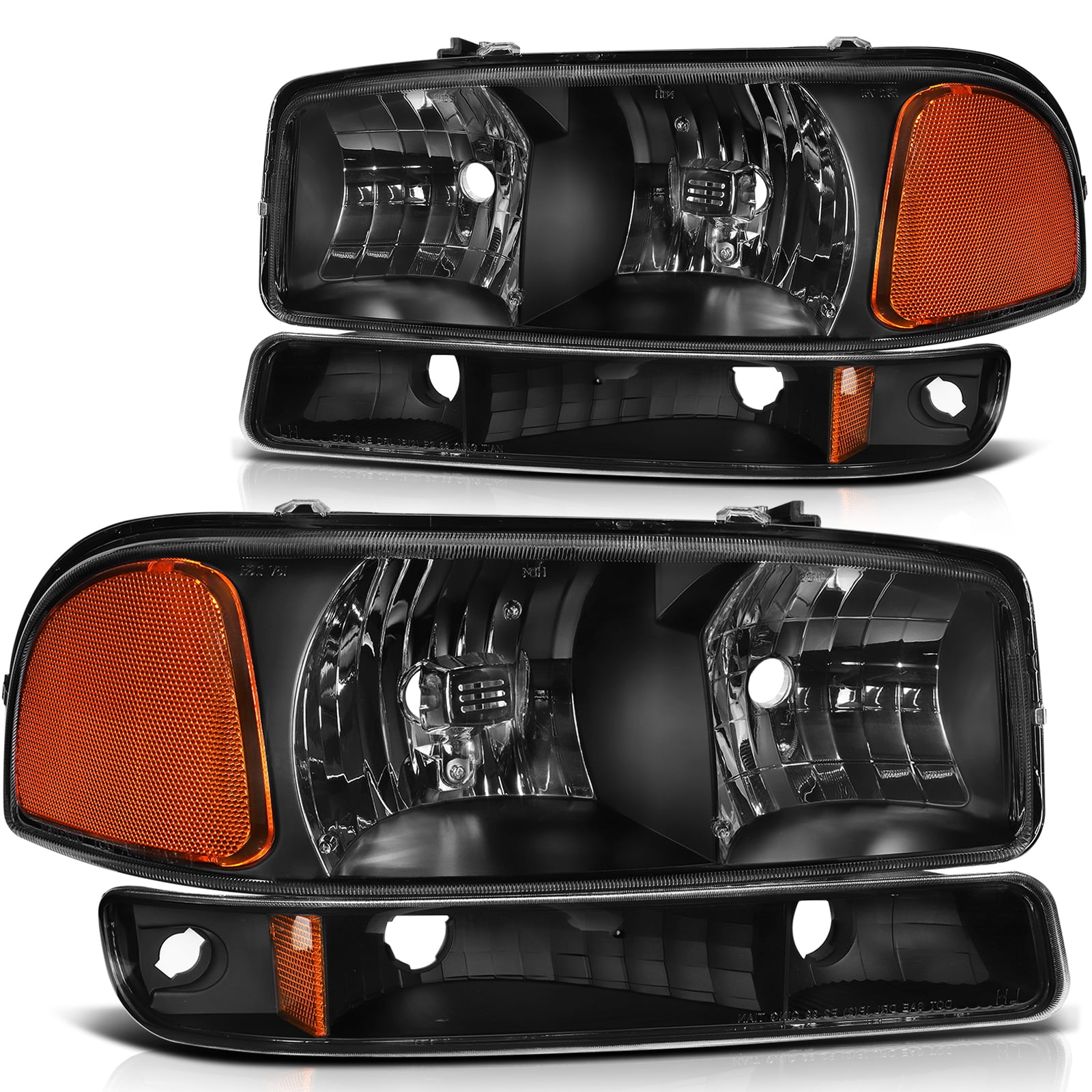 SCITOO Headlight Assembly for GMC Sierra 1500 2500 3500 for GMC Yukon ...