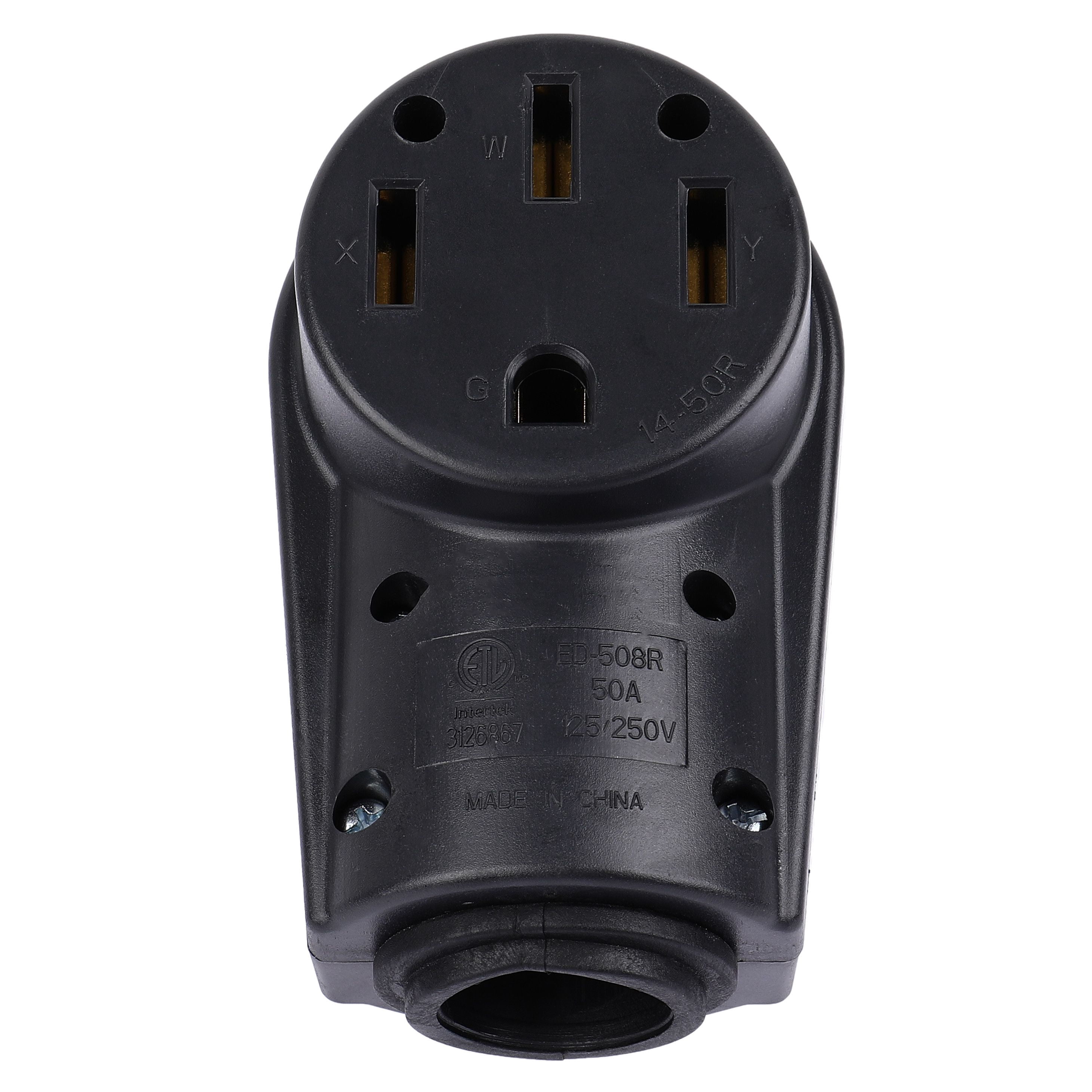 SCITOO Heavy Duty RV 50A Female Replacement Plug - Durable and Safer ...