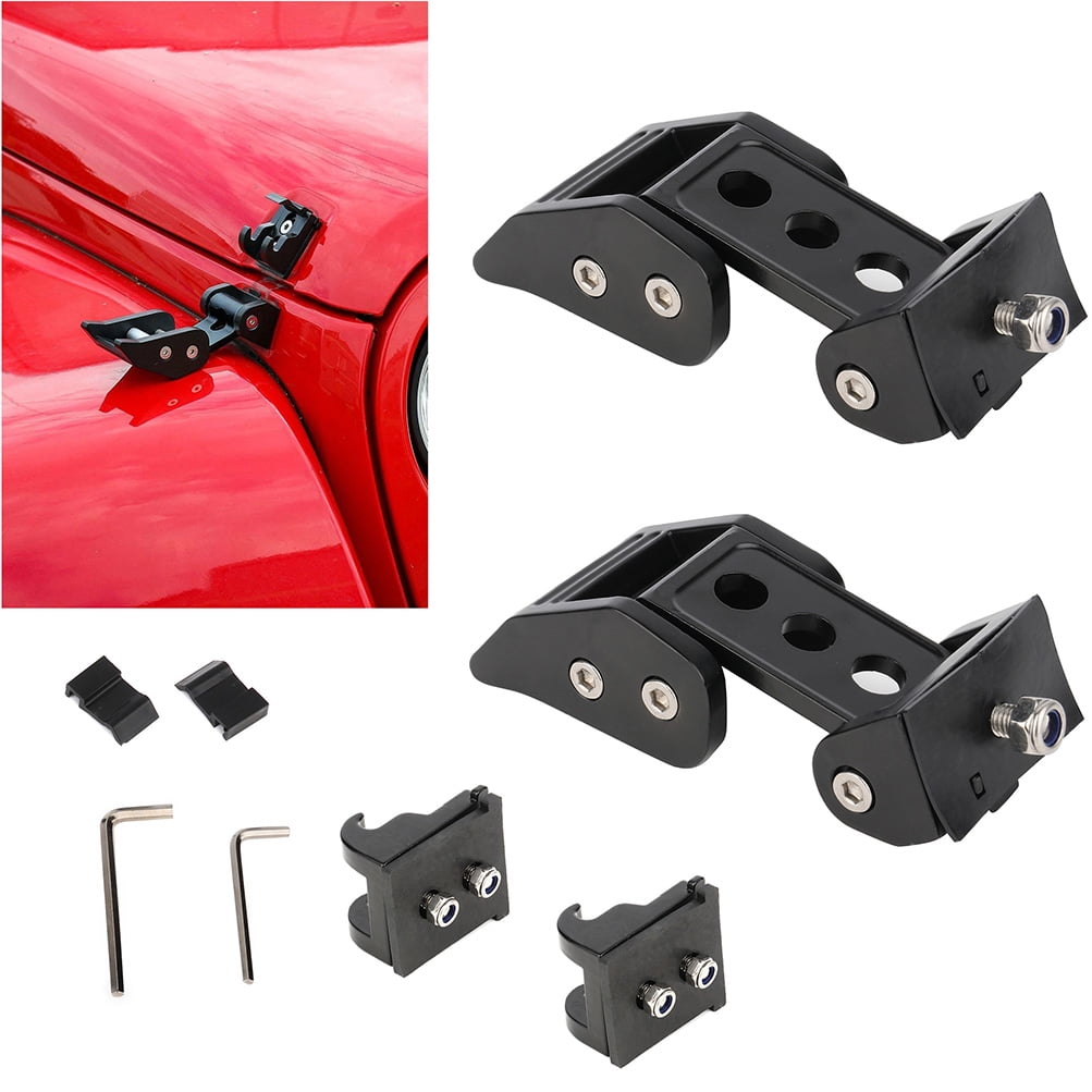 SCITOO Hood Catch Lock Latch Bracket Holder,Security Hood Lock Set Kit ...
