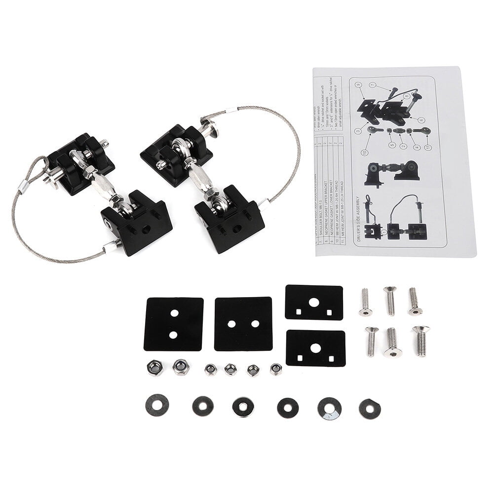 SCITOO Hood Catch Lock Latch Bracket Holder,Security Hood Lock Set Kit ...
