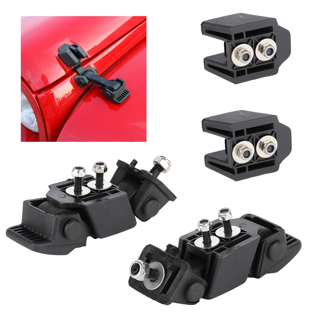 SCITOO Hood Catch Lock Latch Bracket Holder,Security Hood Lock Set Kit ...