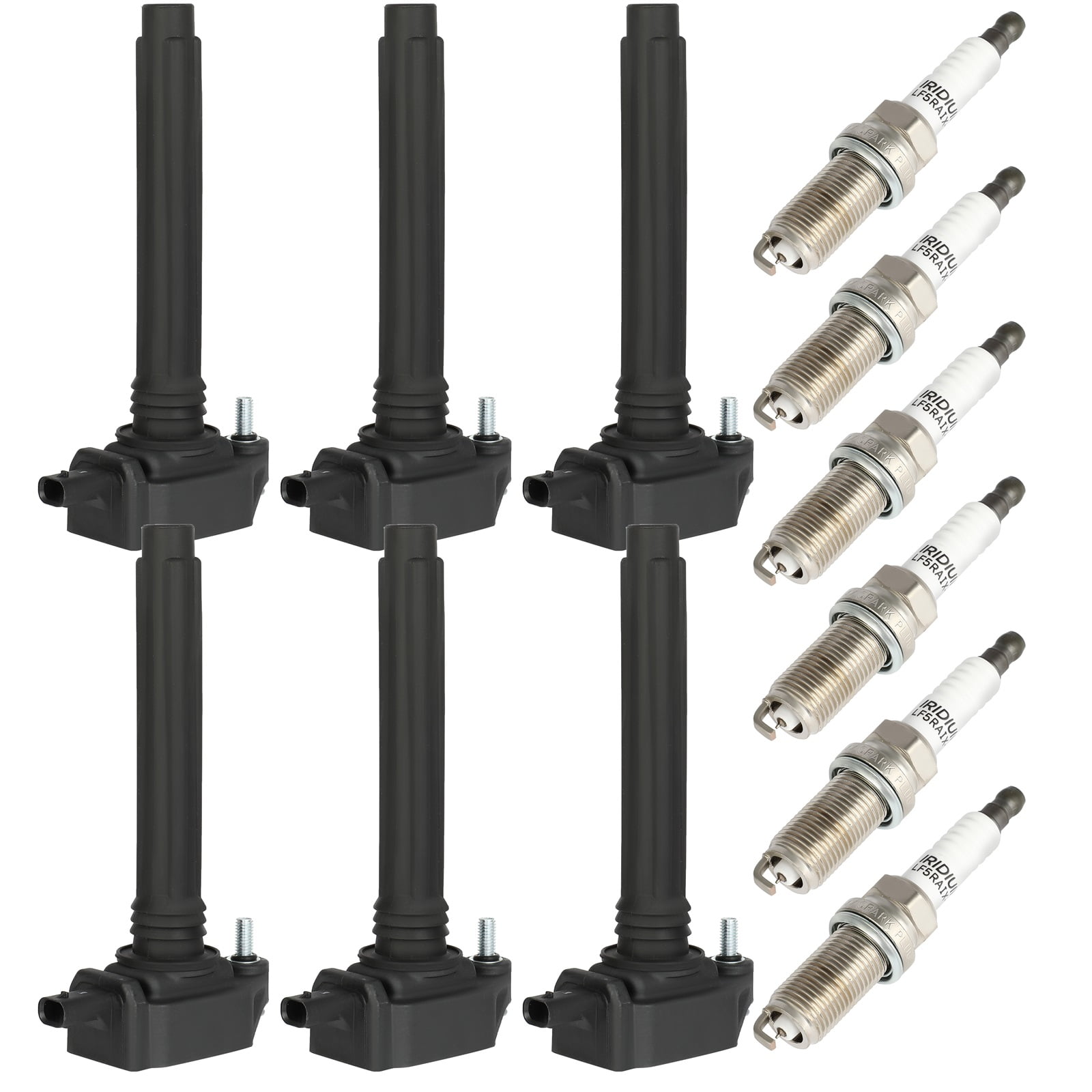 SCITOO Ignition Coil Coils Pack iridium Spark Plugs fits for Dodge for ...