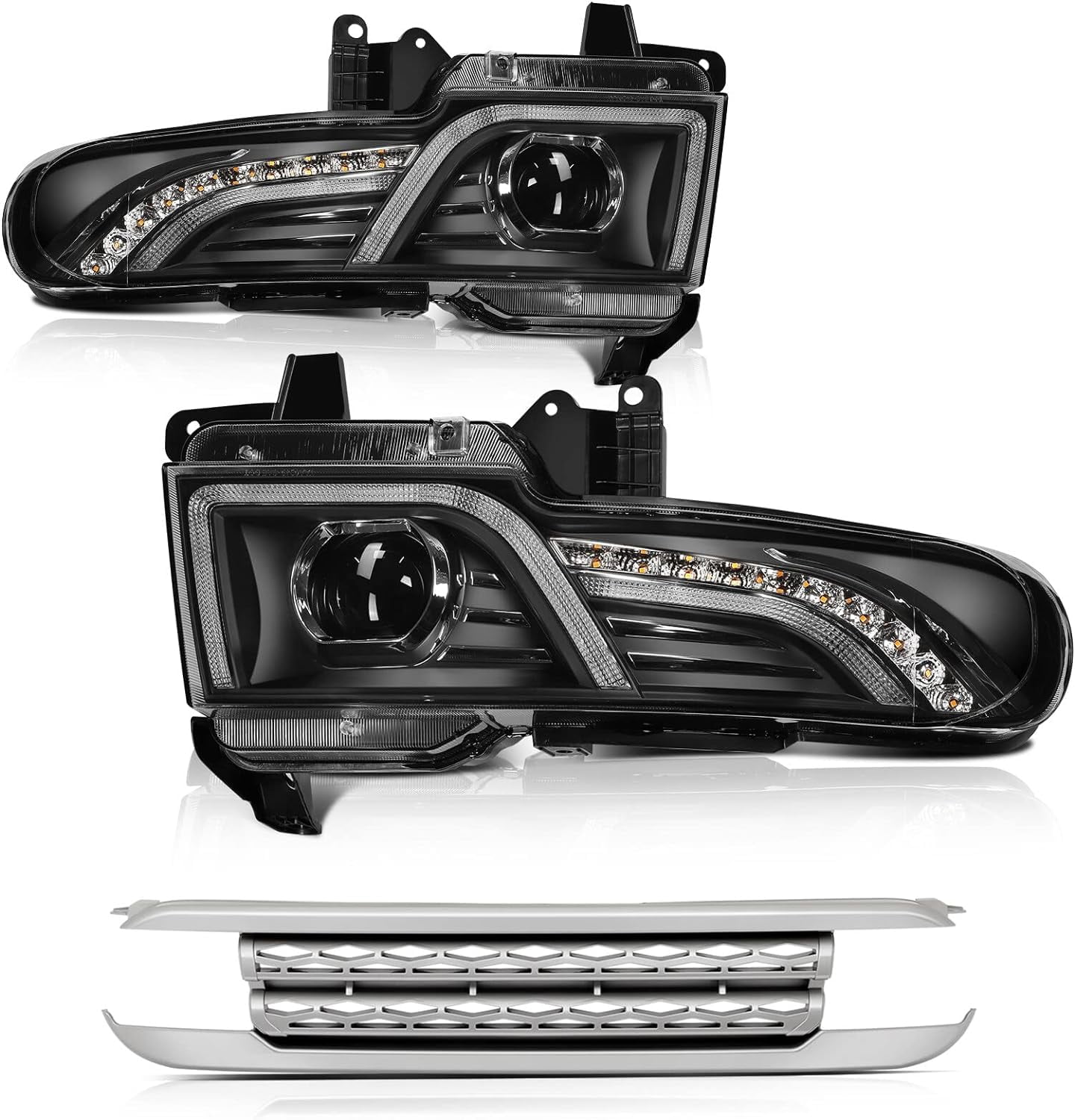 SCITOO LED Projector Headlight Assembly For Toyota FJ Cruiser 2007-2014 ...