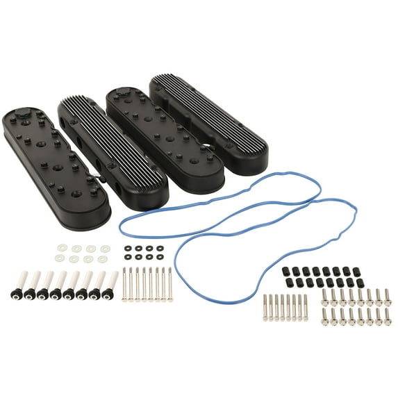 SCITOO LS Cast Aluminum Valve Covers Compatible with Chevrolet Small ...