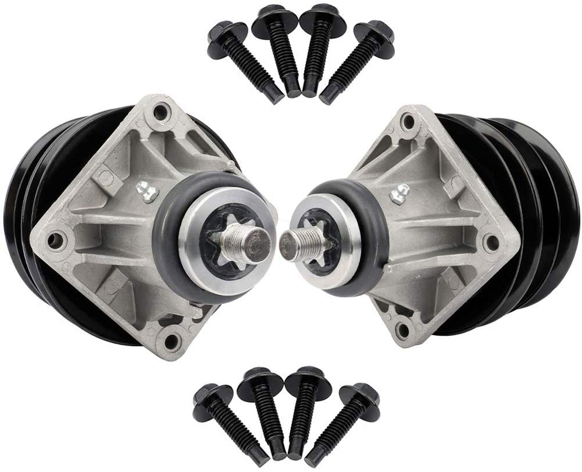 SCITOO Lawn Mower Spindles w/PULLEY BOLT Spindle Assembly Replacement ...