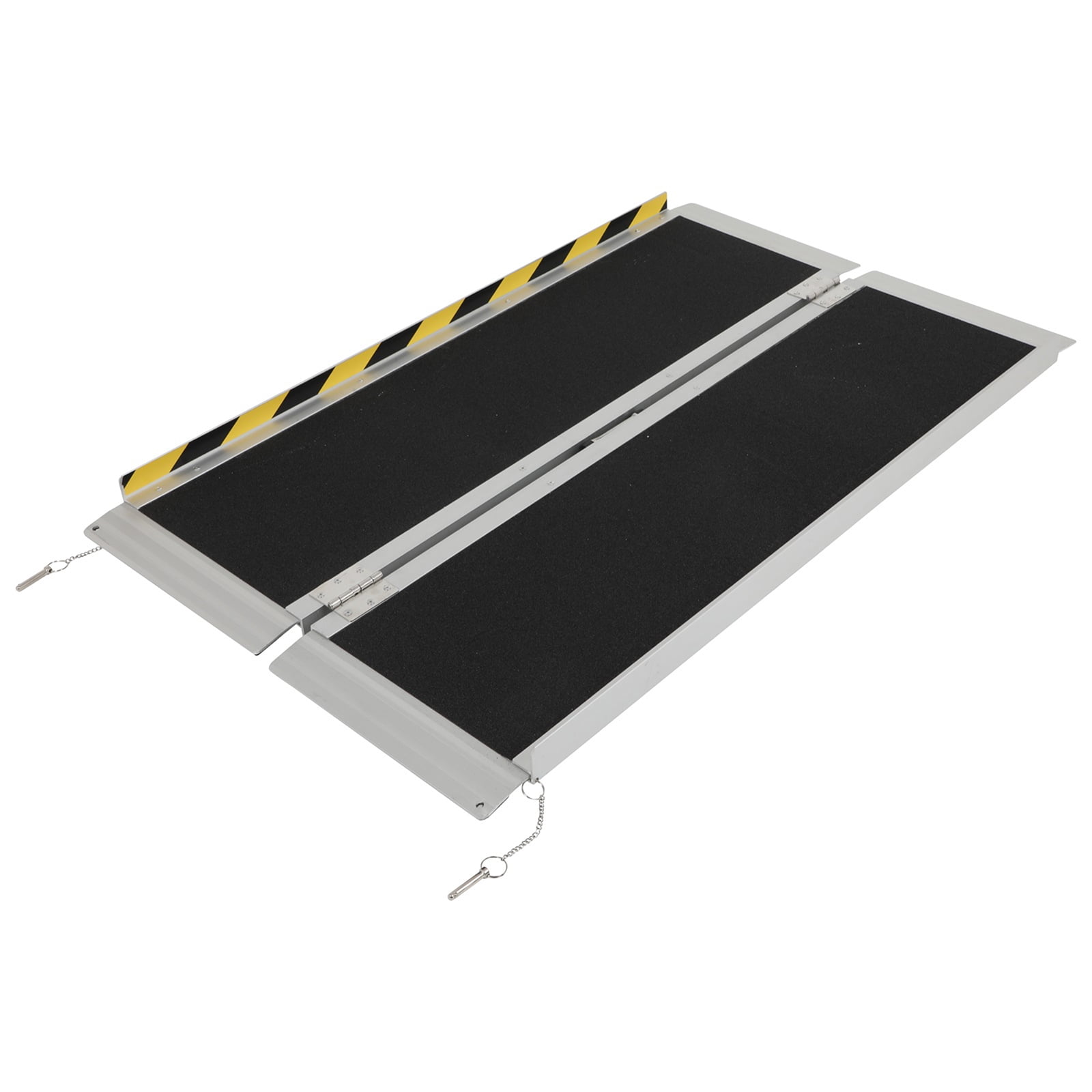 SCITOO Multifold Wheelchair Ramp 4FT, Non-Slip Threshold Ramp Aluminum ...