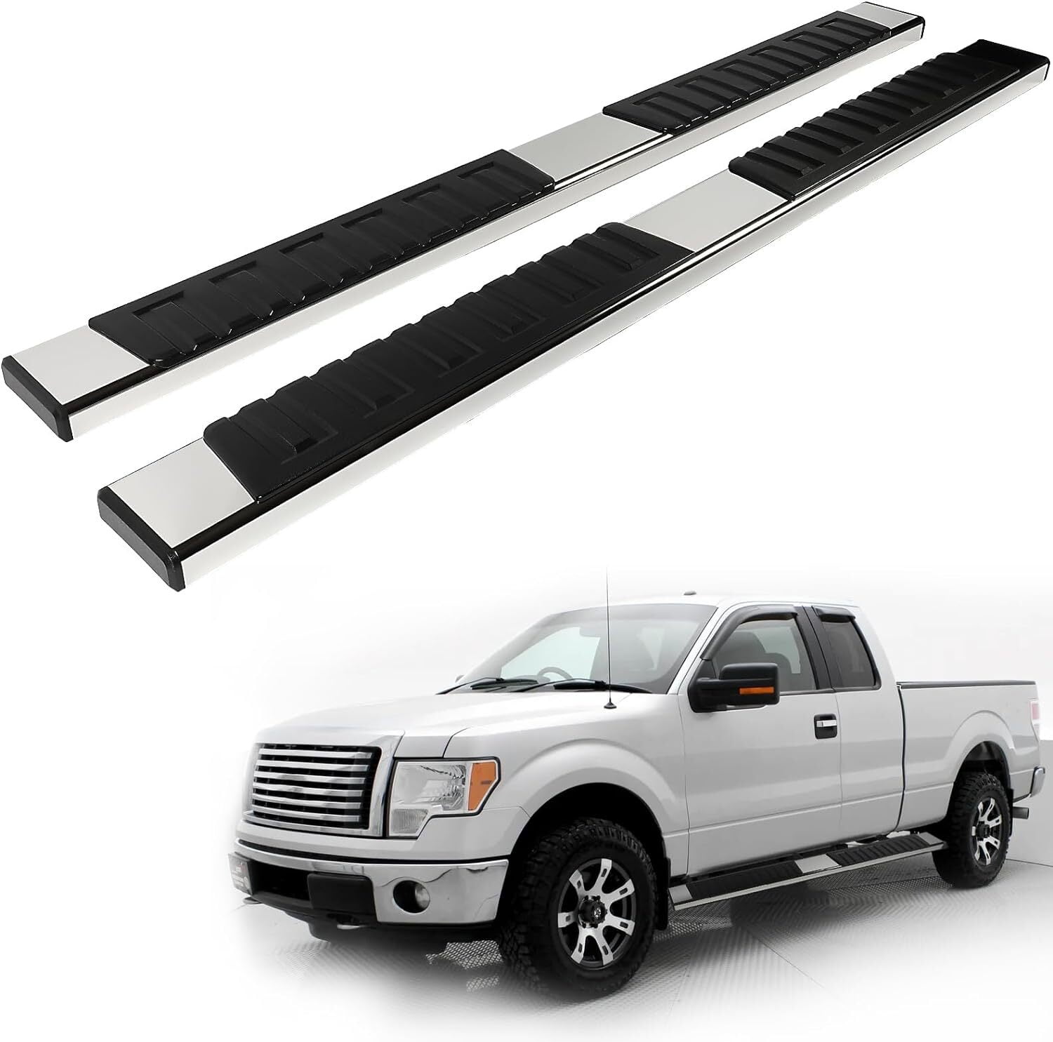 SCITOO Nerf Bar Running Board Side Step Fit for 2009-2014 For Ford F ...